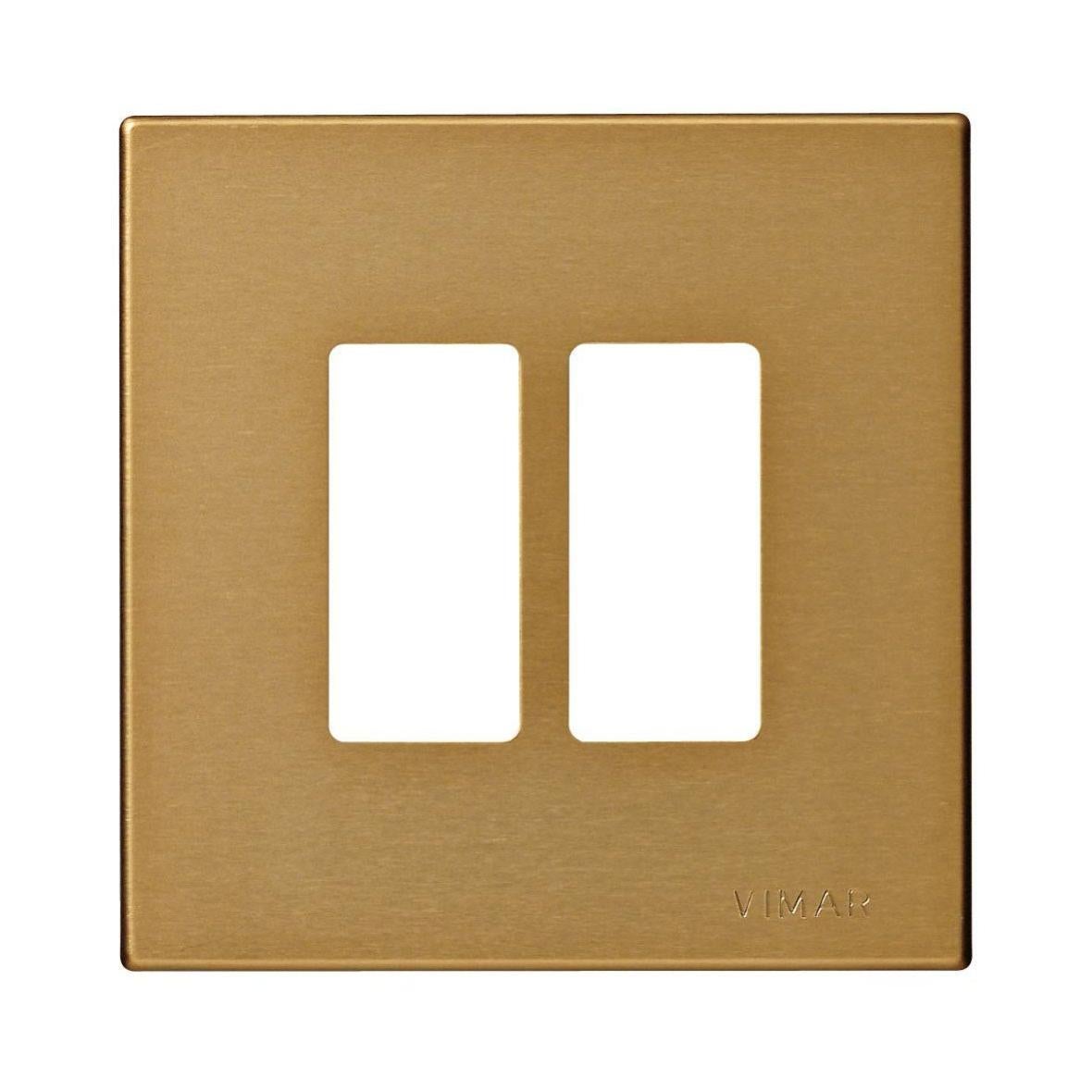 Placca VIMAR 8000 2 moduli bronzo | Leroy Merlin