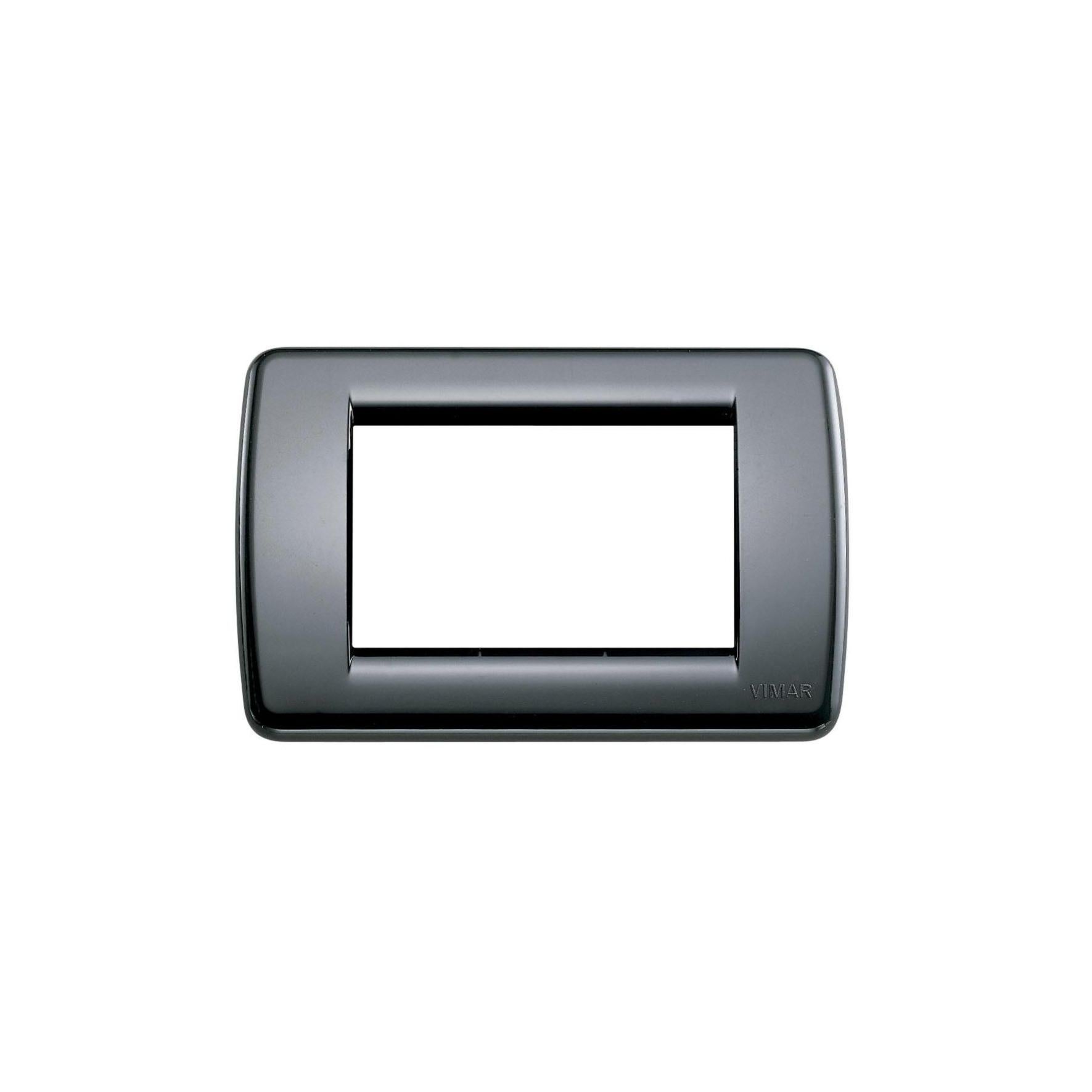Placca VIMAR Idea Rondò 3 moduli nero | Leroy Merlin