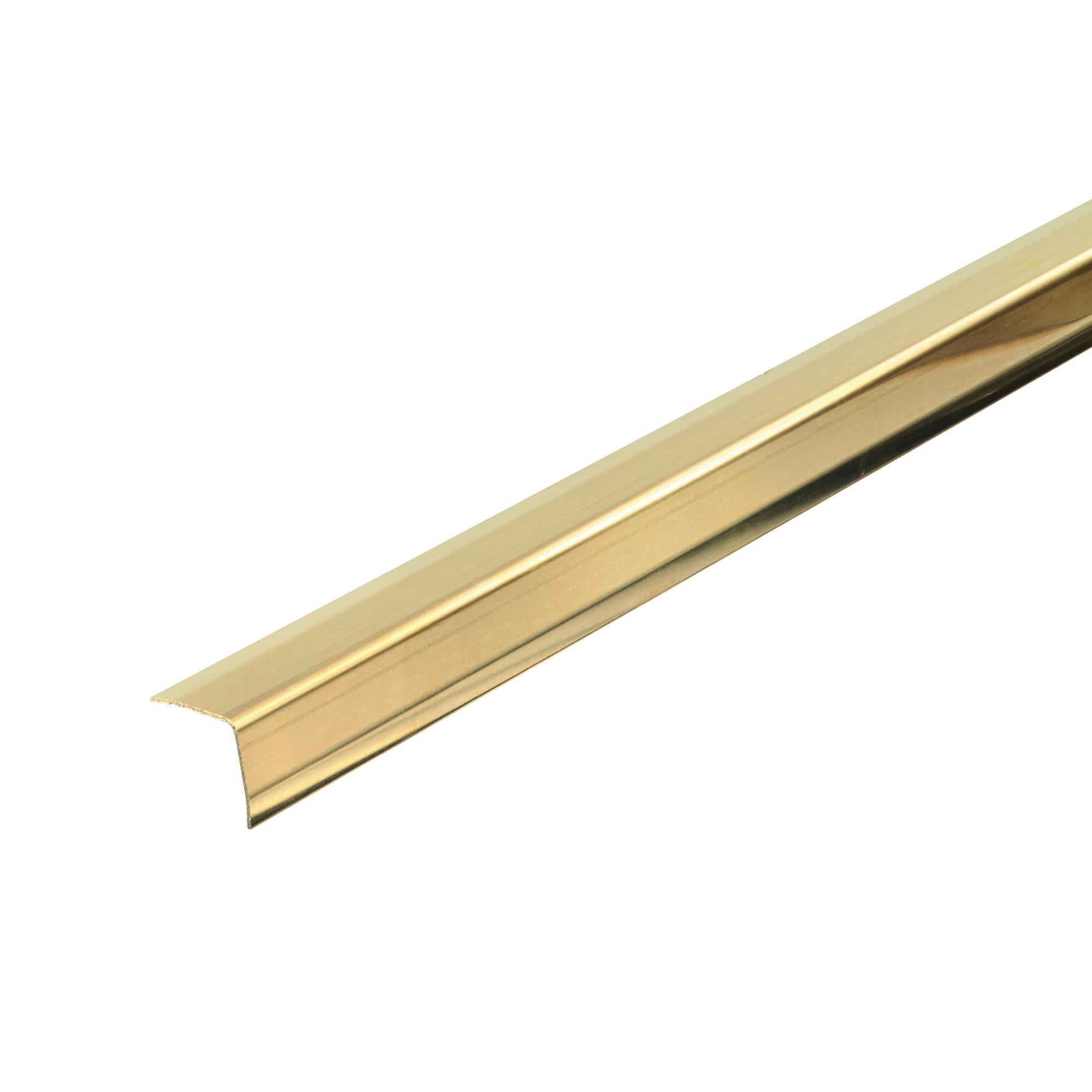 Profilo angolo retto ARCANSAS in ottone L 3 m x 3 cm dorato | Leroy Merlin