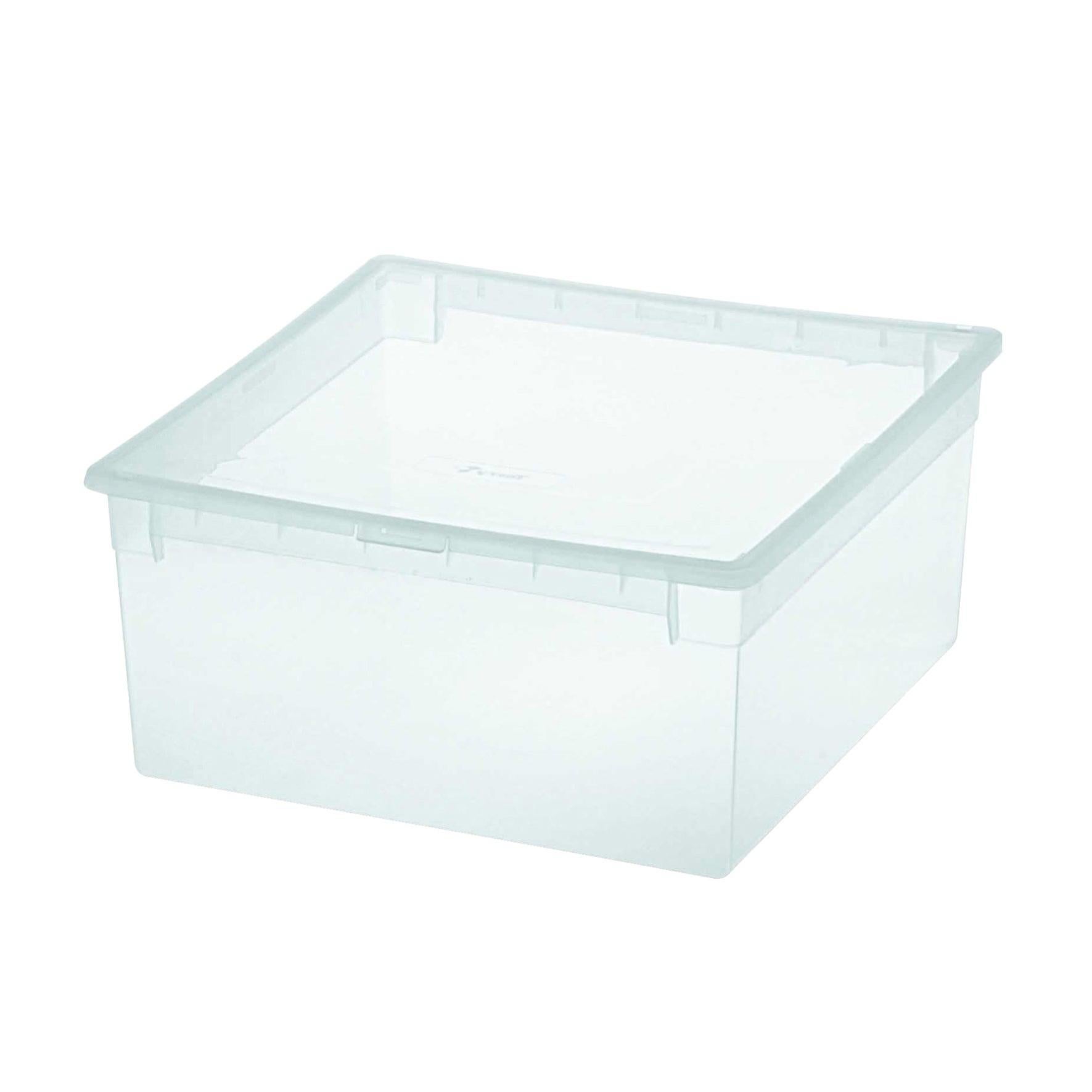 Contenitore Light Box L 37.8 x H 18.5 x P 39.6 cm trasparente | Leroy ...