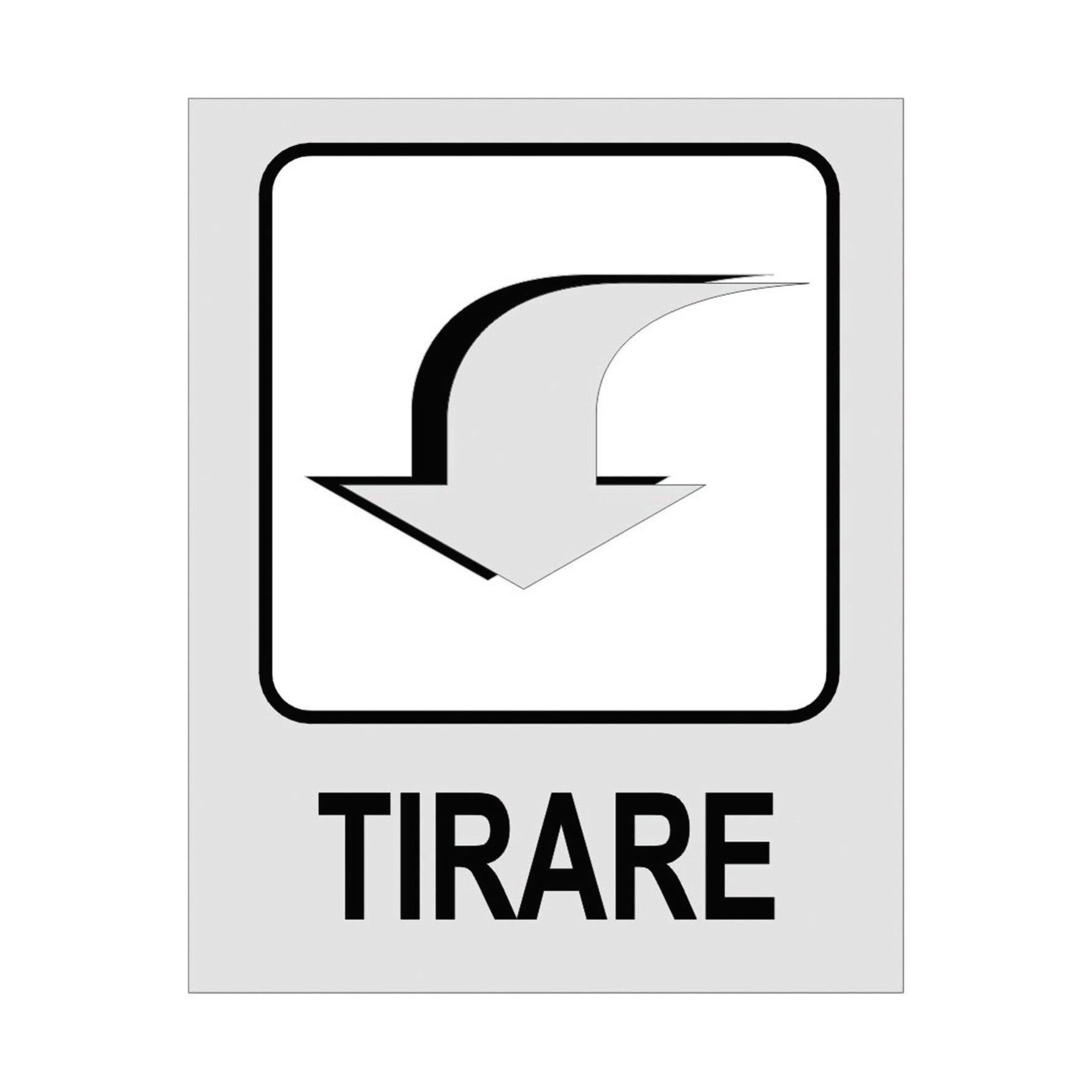 Cartello segnaletico Tirare polipropilene x 10 cm | Leroy Merlin