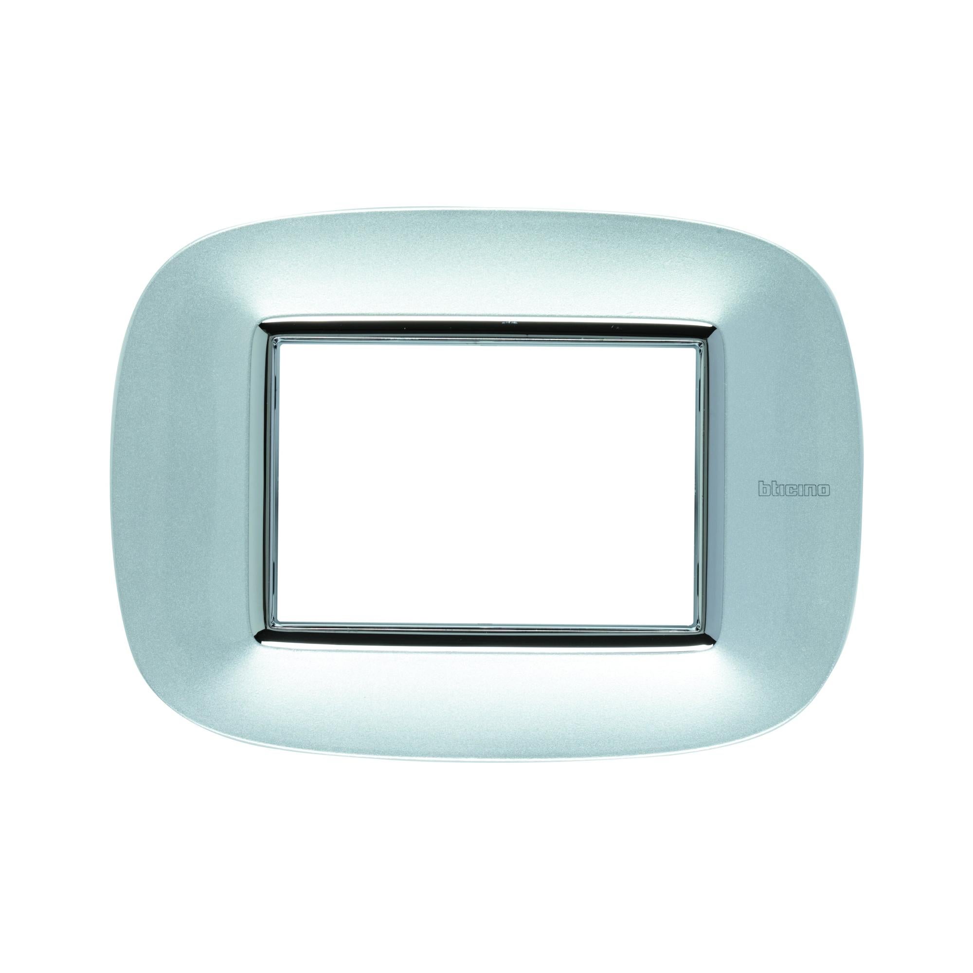 Placca BTICINO Axolute 3 moduli grigio | Leroy Merlin