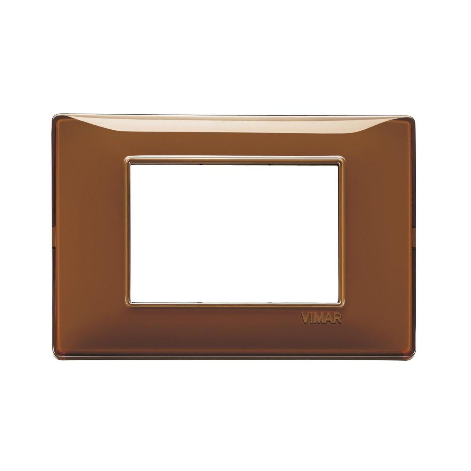 Placca VIMAR Plana 3 moduli marrone | Leroy Merlin