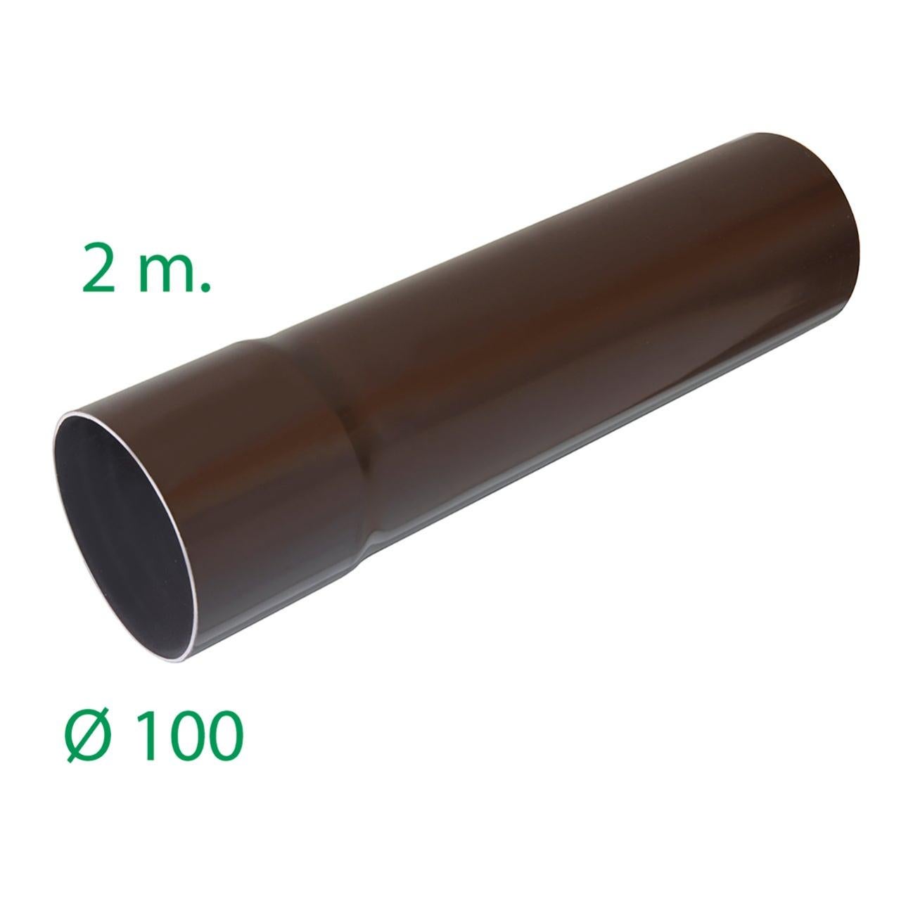 Tubo pluviale in pvc marrone L 2 m, Ø 100 mm | Leroy Merlin