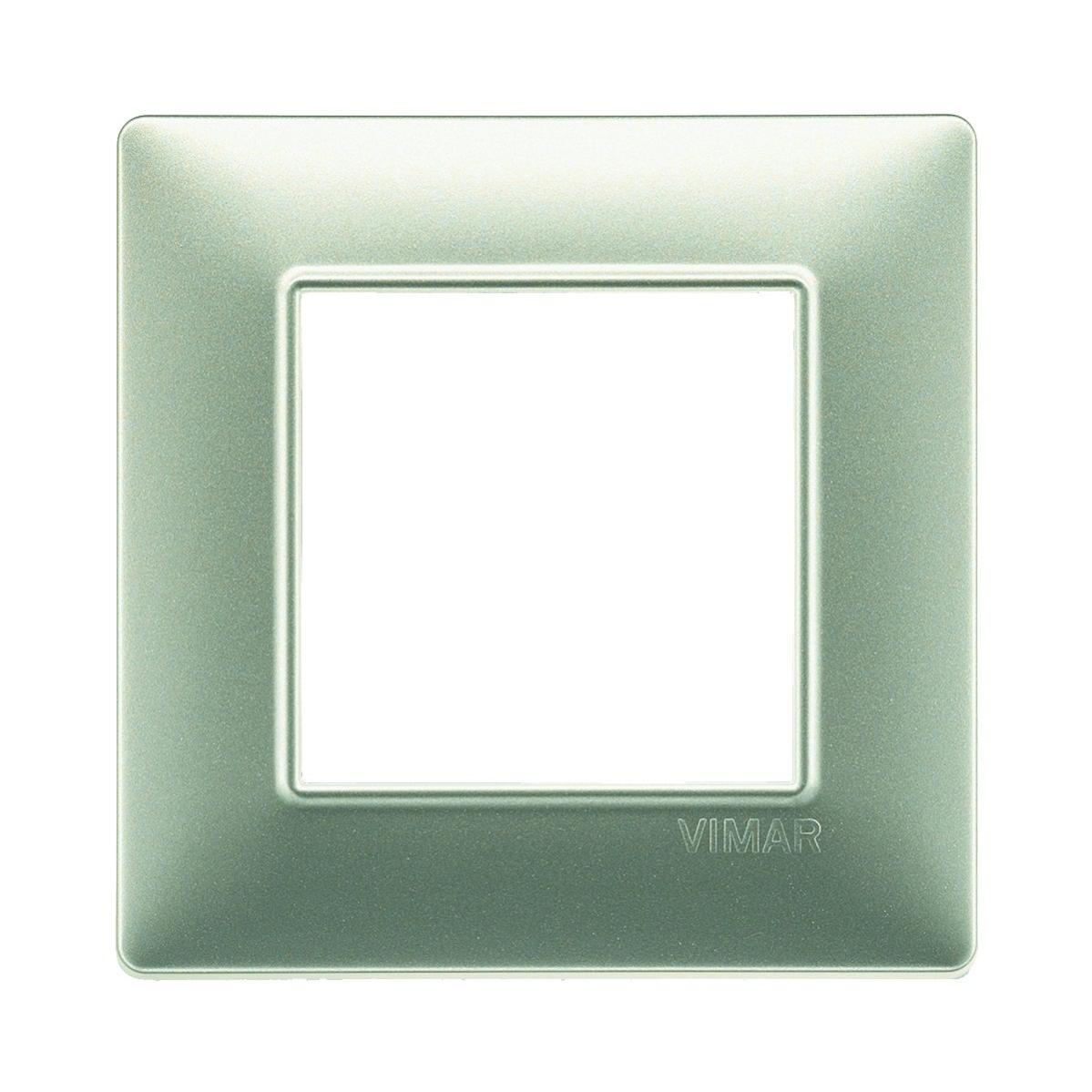 Placca VIMAR Plana 2 moduli nichel opaco | Leroy Merlin