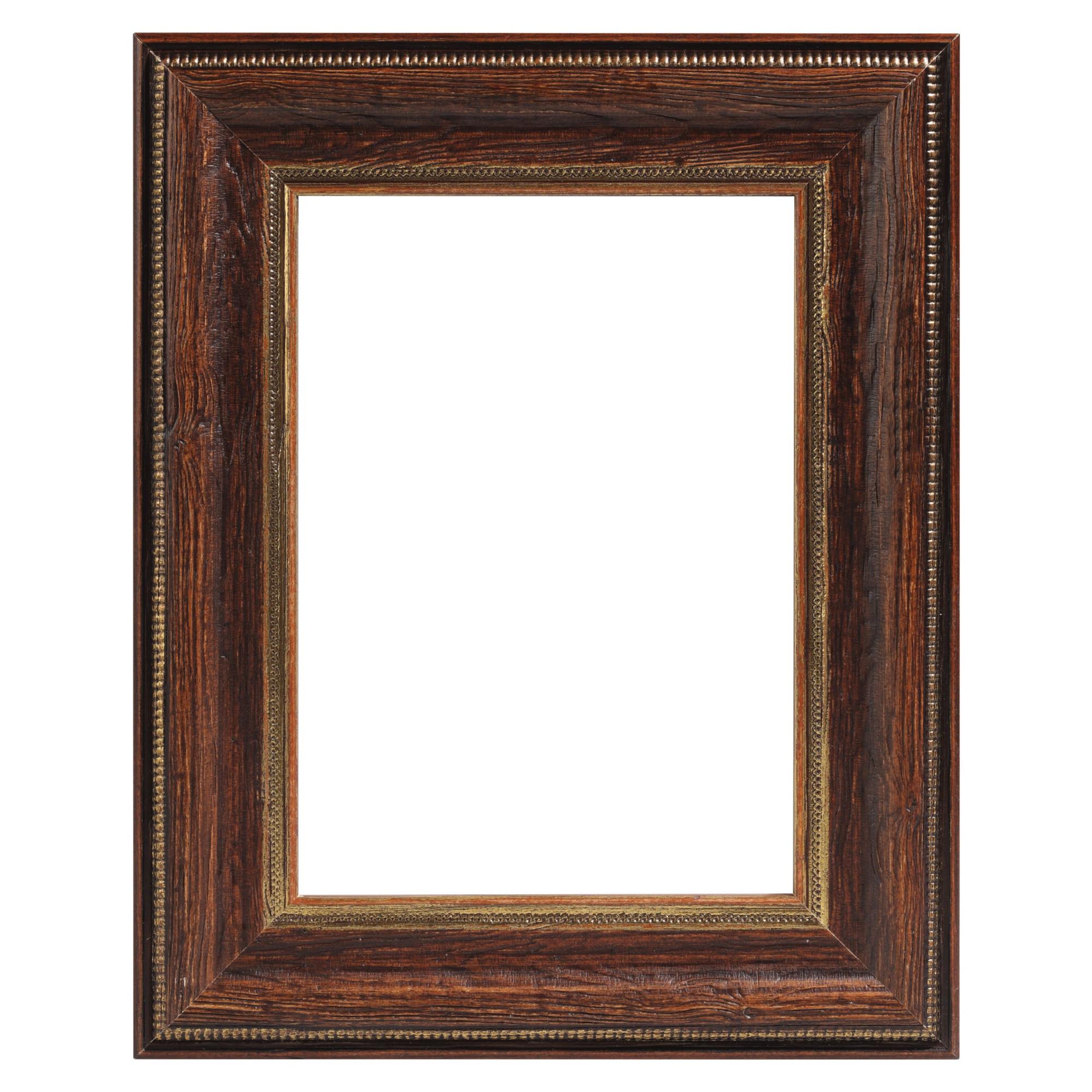 Cornice INSPIRE Fabriano noce e oro opaco per foto da 30x40 cm | Leroy ...