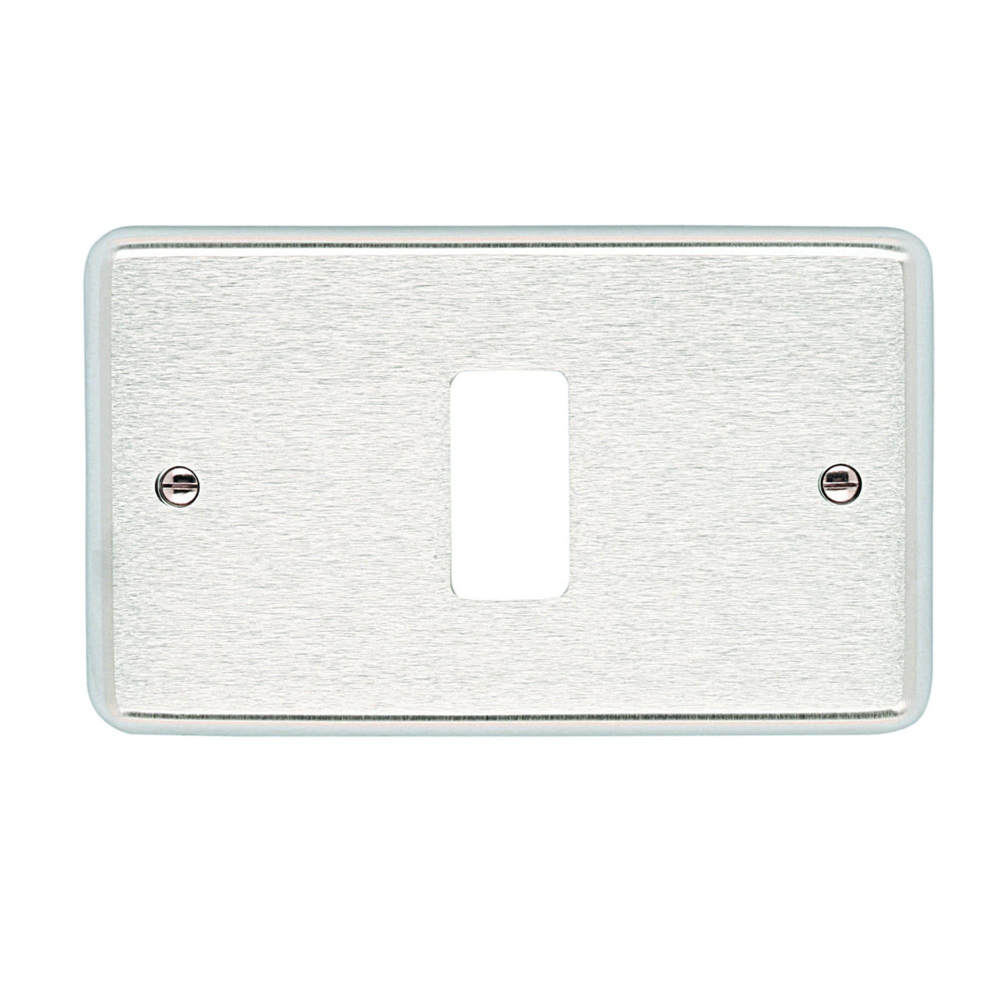 Placca CAL Magic 1 modulo cromo satinato | Leroy Merlin