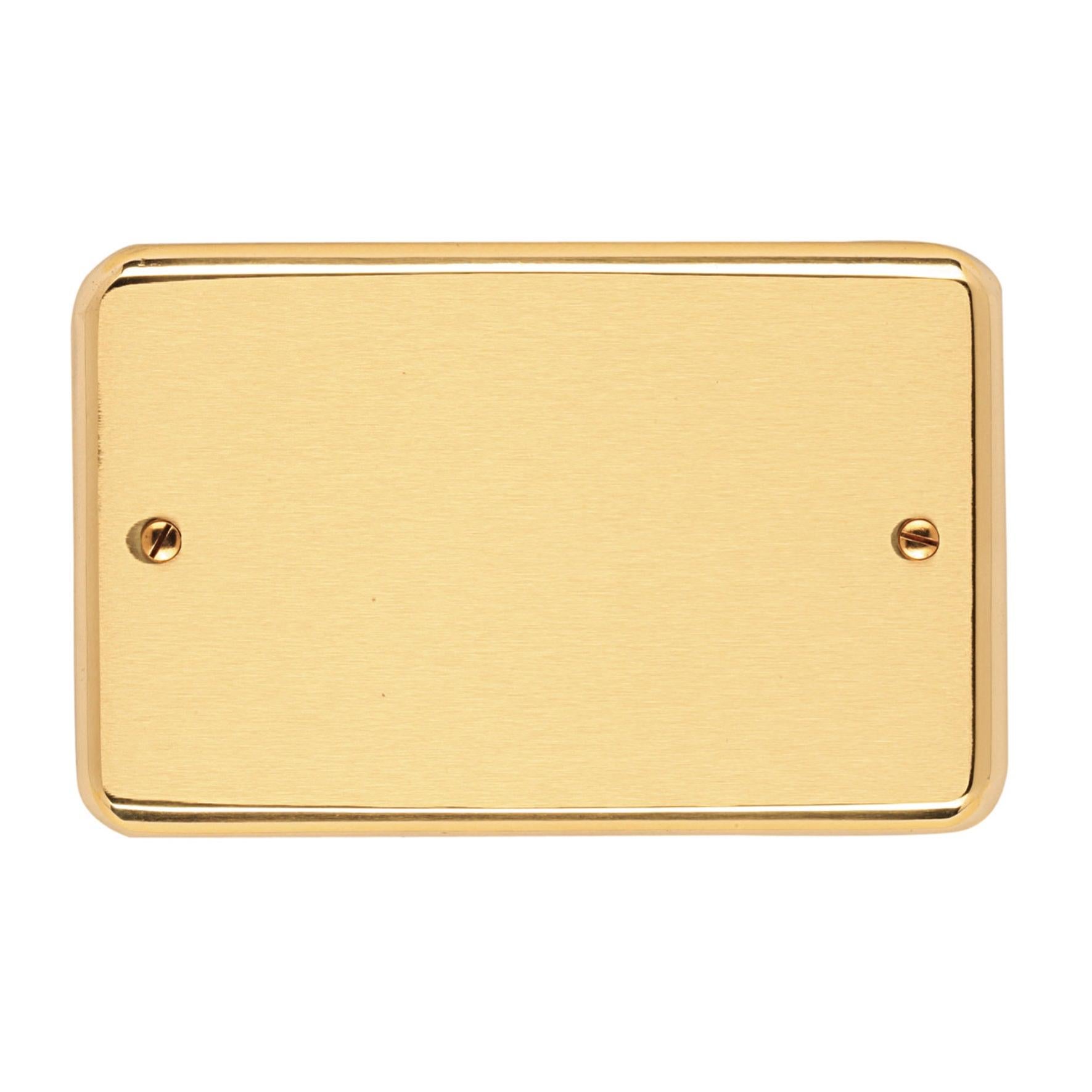 Placca 8000 CAL 3 moduli ottone satinato | Leroy Merlin