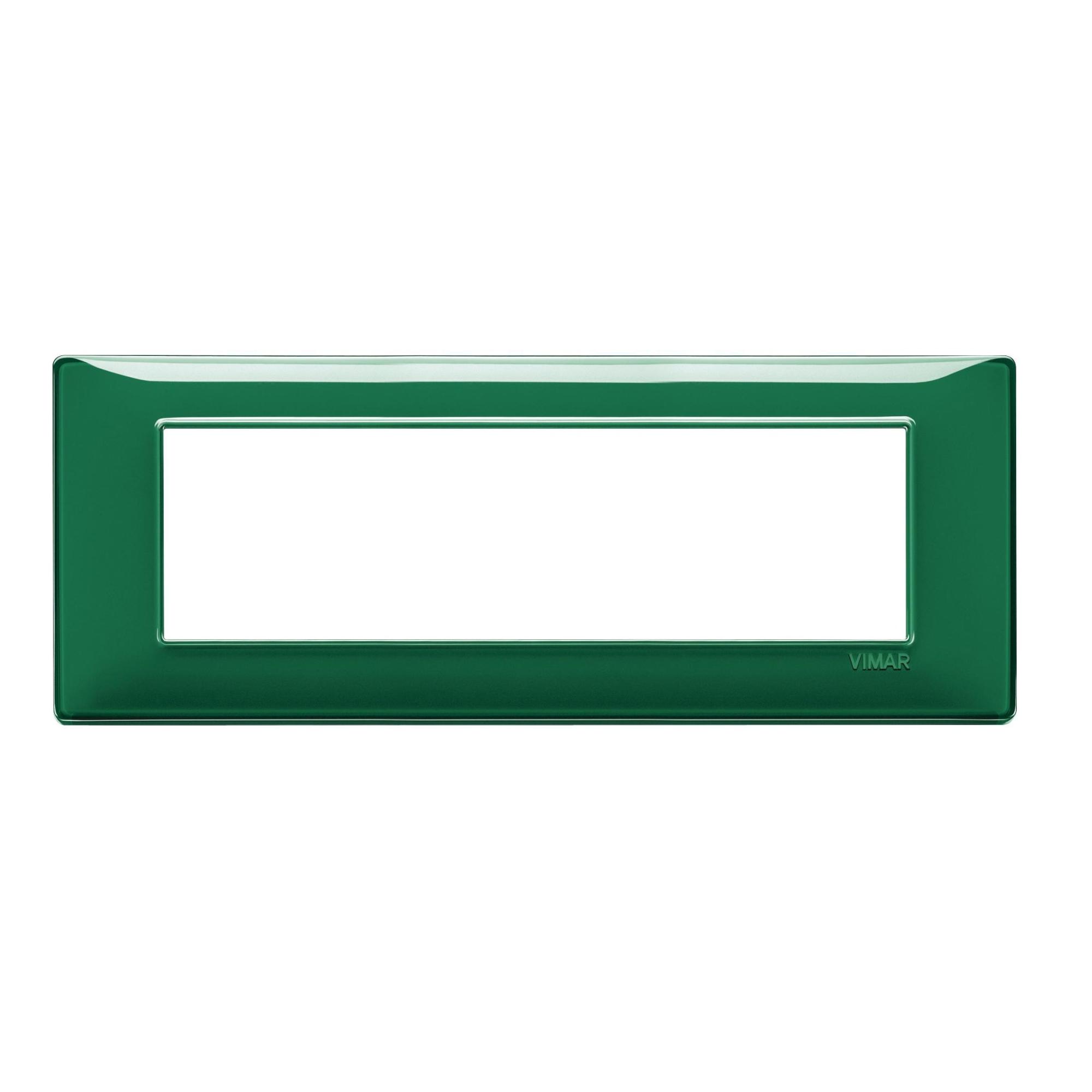 Placca VIMAR Plana 7 moduli verde smeraldo | Leroy Merlin