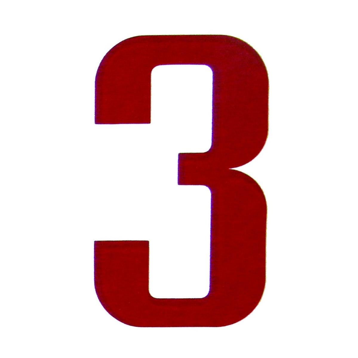 Numero 3 adesivo, 3 x 2 cm | Leroy Merlin