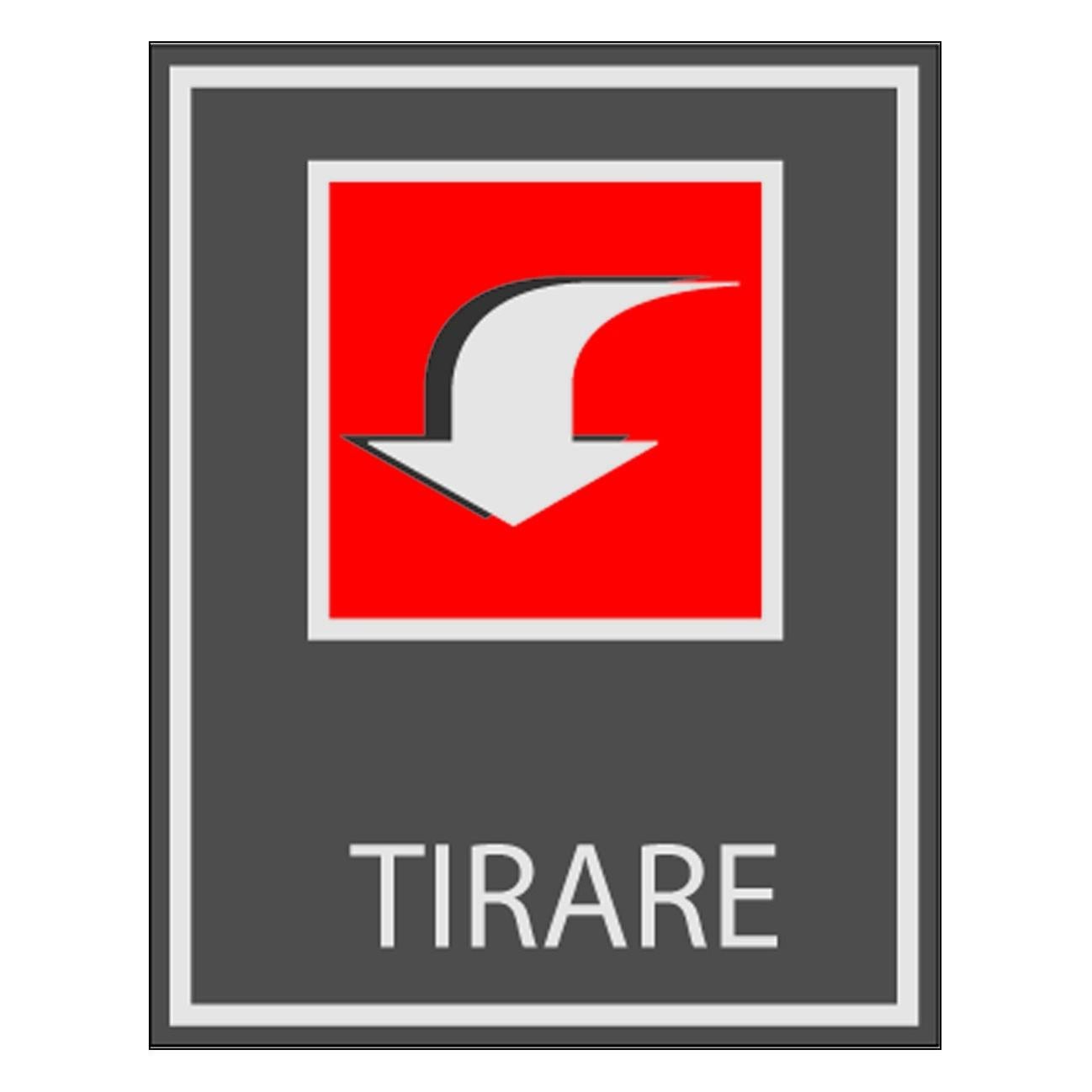 Cartello segnaletico Tirare pvc x 8.5 cm | Leroy Merlin