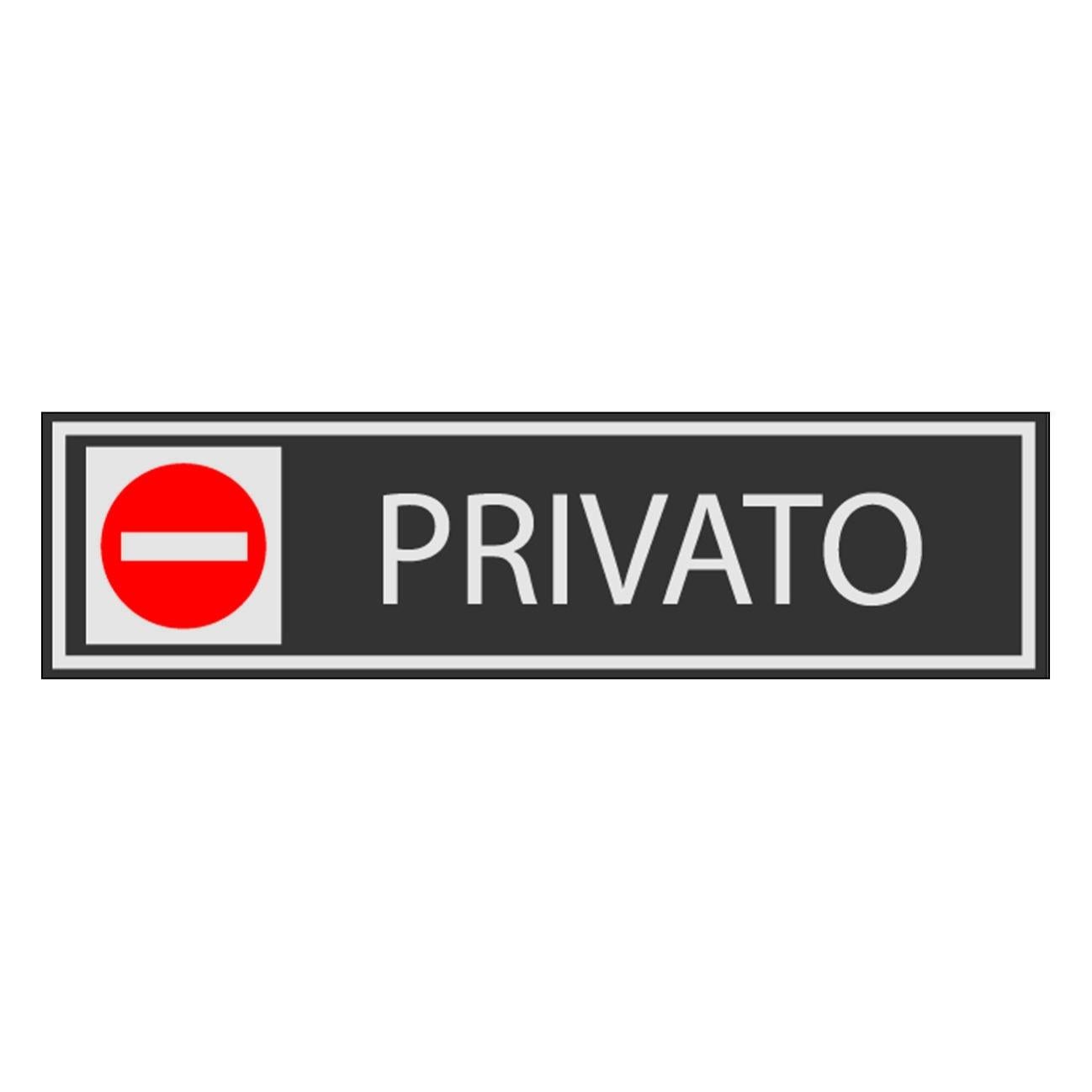 Cartello segnaletico Privato pvc x 14 cm | Leroy Merlin