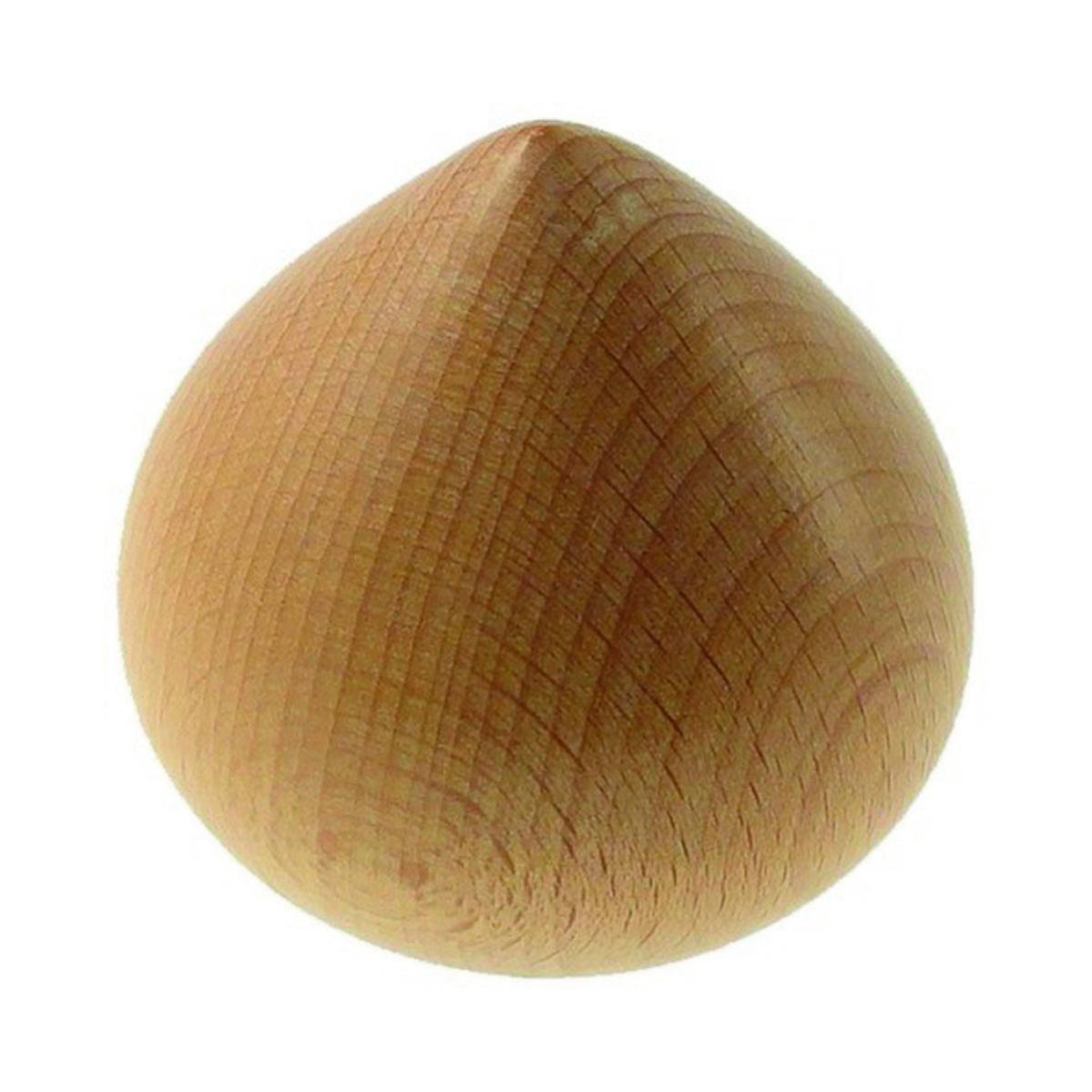 Finale per bastone Parigi pomolo in legno Ø28mm rovere naturale 2 pezzi ...