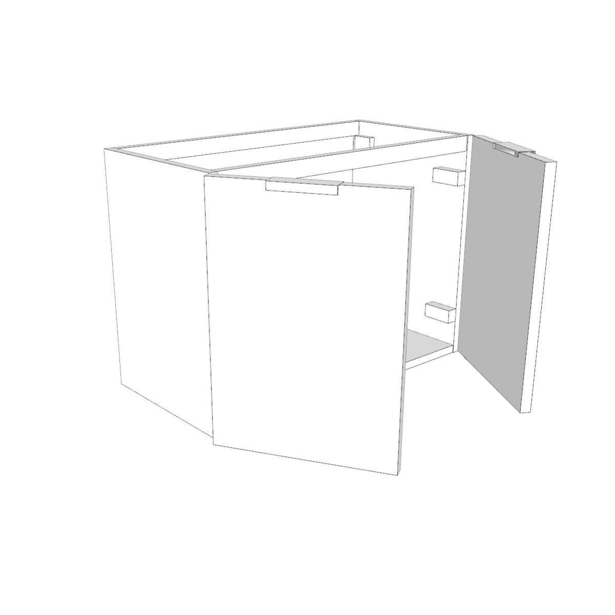 Base per mobile bagno Linea 1 cassetto 2 ante L 35 x P 37 x H 50 cm ...