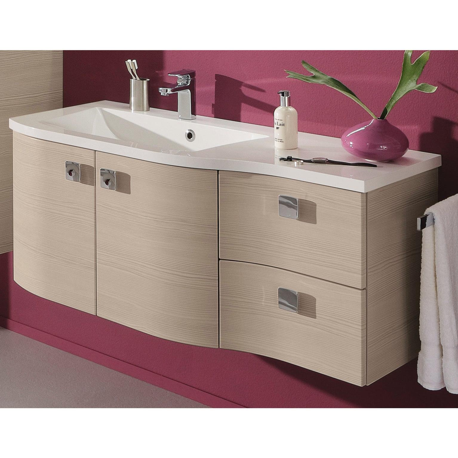 Base per mobile bagnoContea2 cassetti2 ante L 117 x P 33 x H 48 cm ...