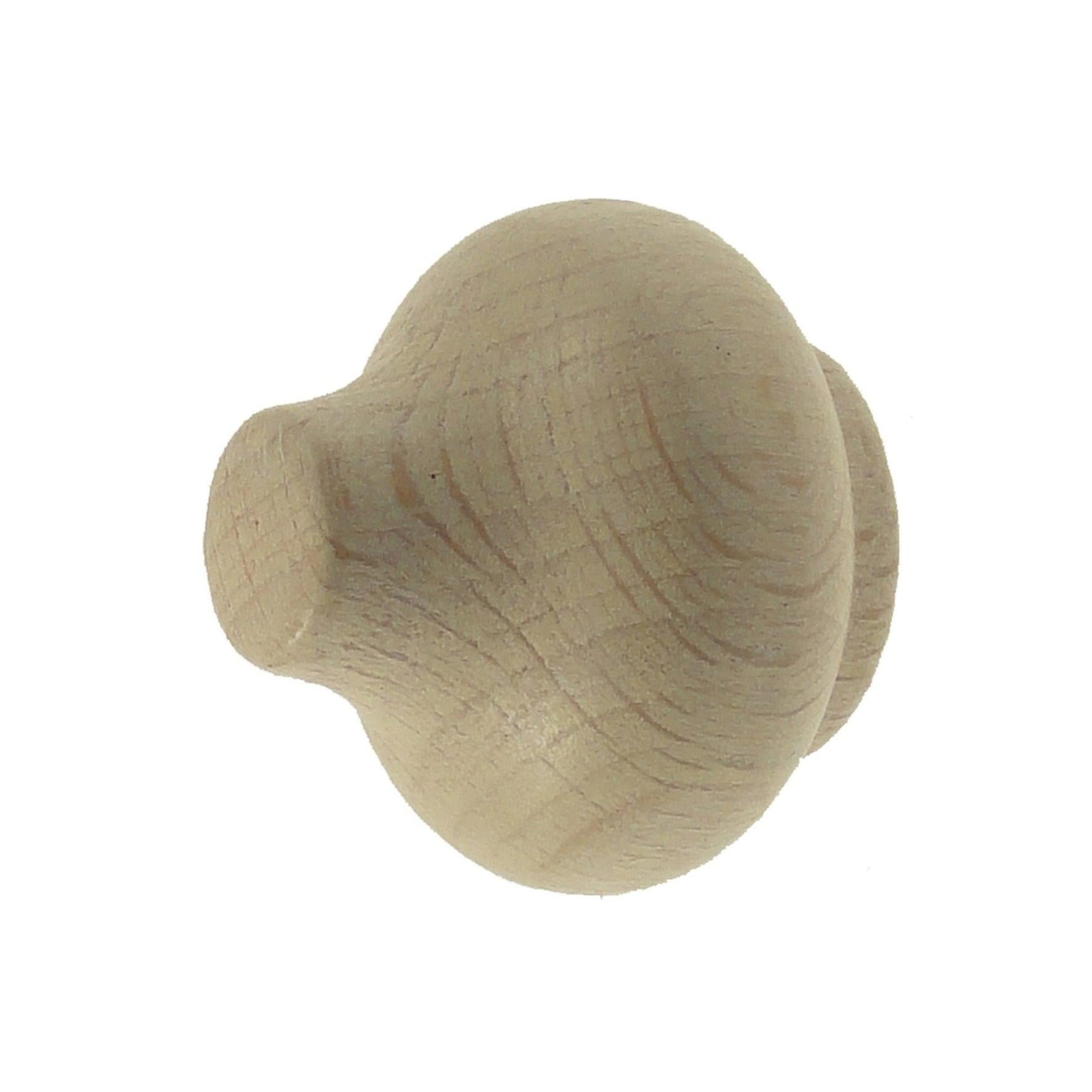 Finale per bastone Zip pomolo in legno sbiancato rovere Ø 11 mm, 2 ...