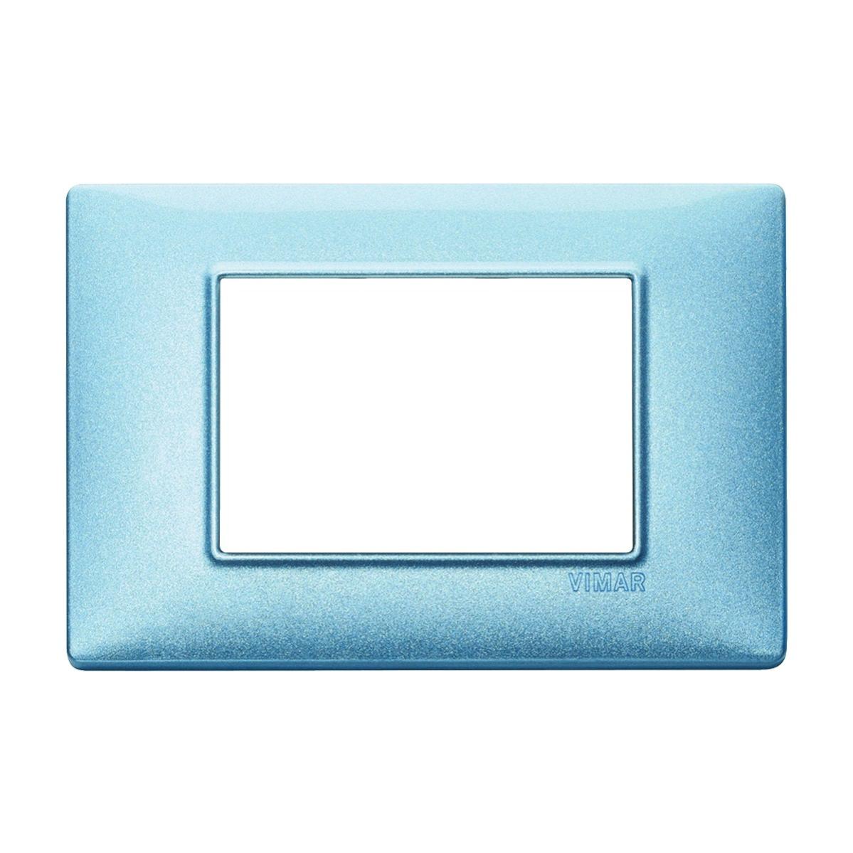Placca VIMAR Plana 3 moduli blu | Leroy Merlin