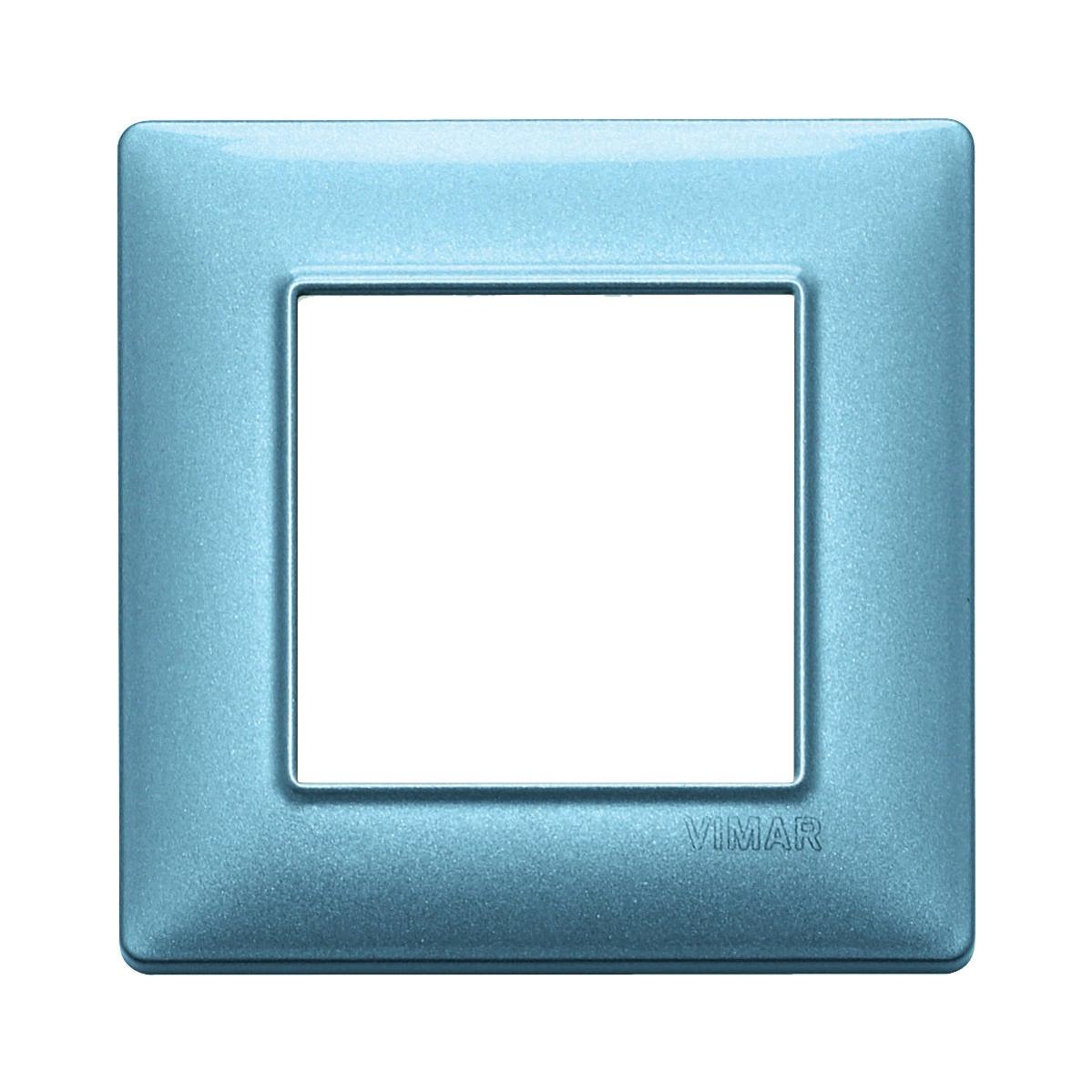 Placca VIMAR Plana 2 moduli blu metallizzato | Leroy Merlin