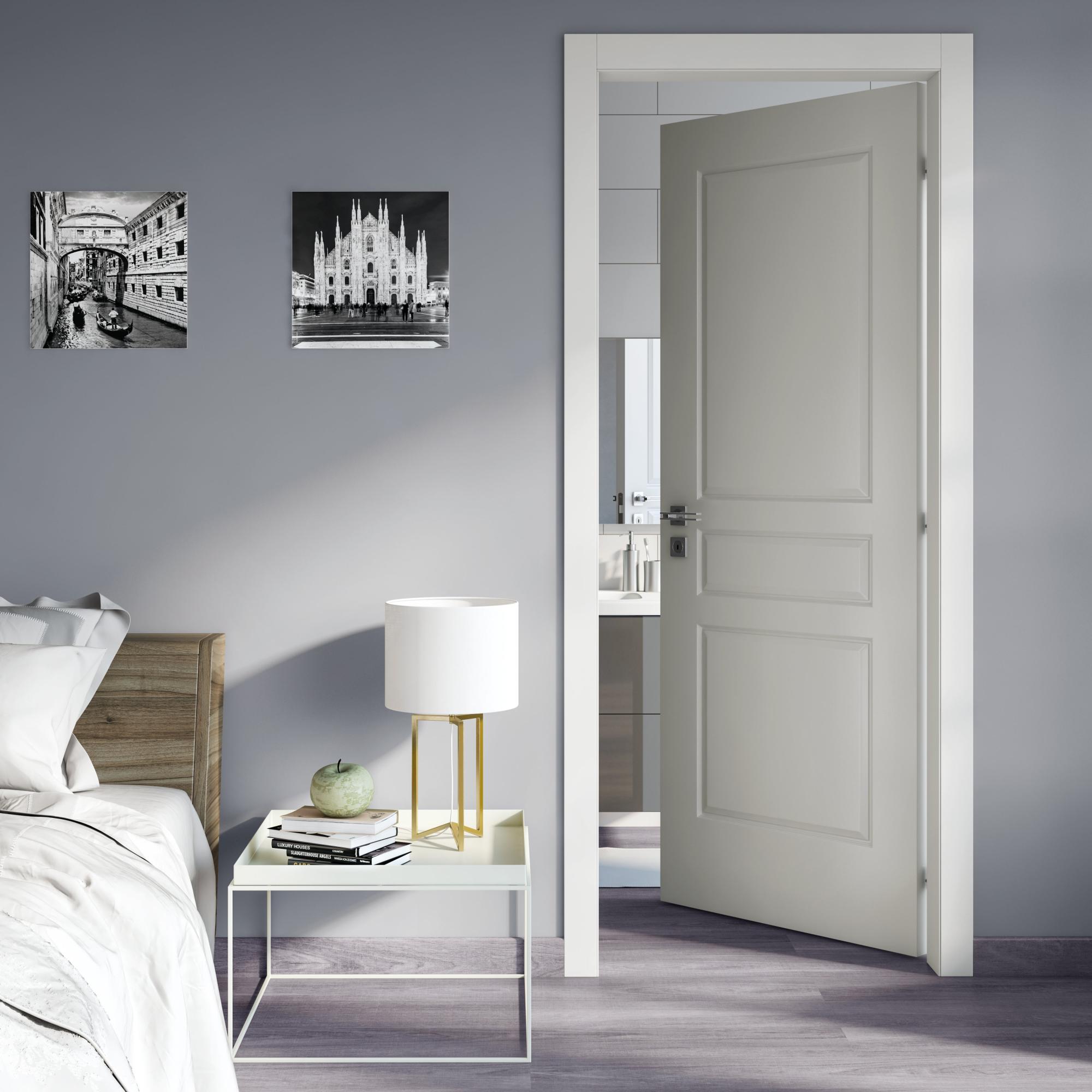 Porta battente Chelsea bianco L 60 x H 210 cm battente destro | Leroy ...