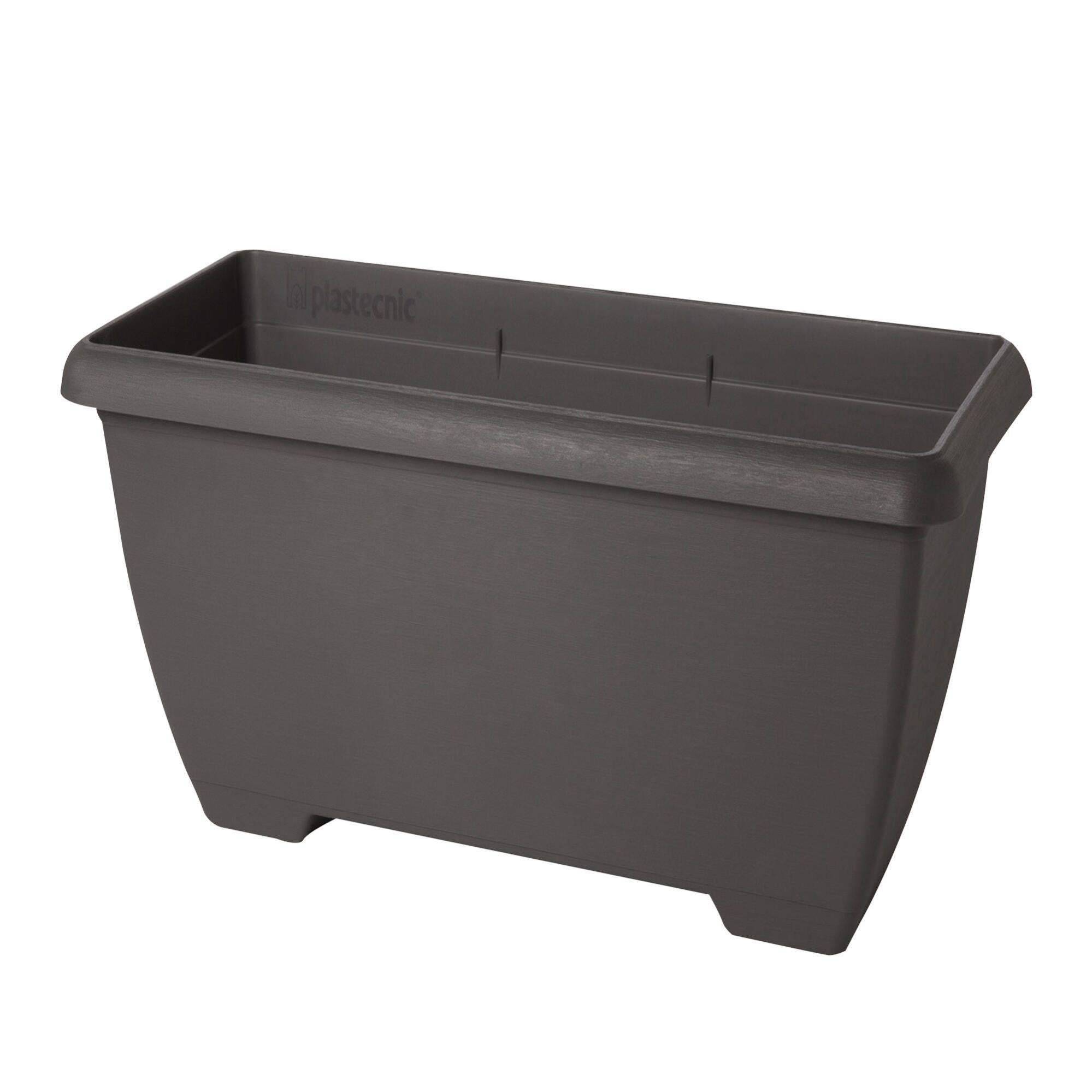 Cassetta portafiori Terrae Maxi in polipropilene colore grigio H 38.5 cm, L 100 x P 43 cm ...