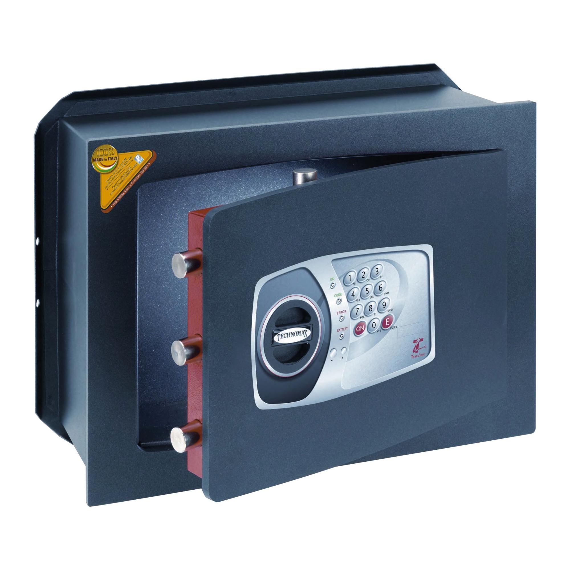 Cassaforte con codice elettronico TECHNOMAX NT/5 a incasso L 46 x H 34 ...