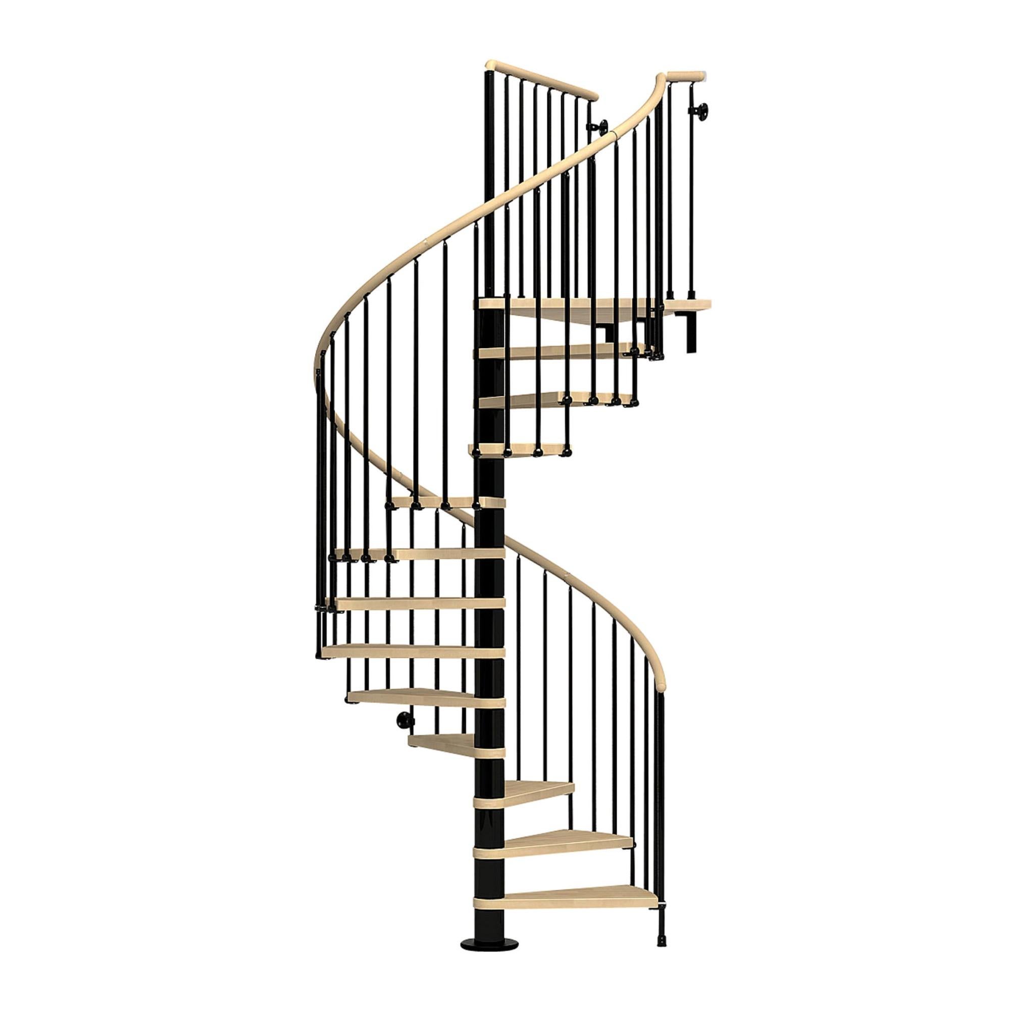 Scala a chiocciola a base tonda Ring FONTANOT, larghezza 128 cm ...