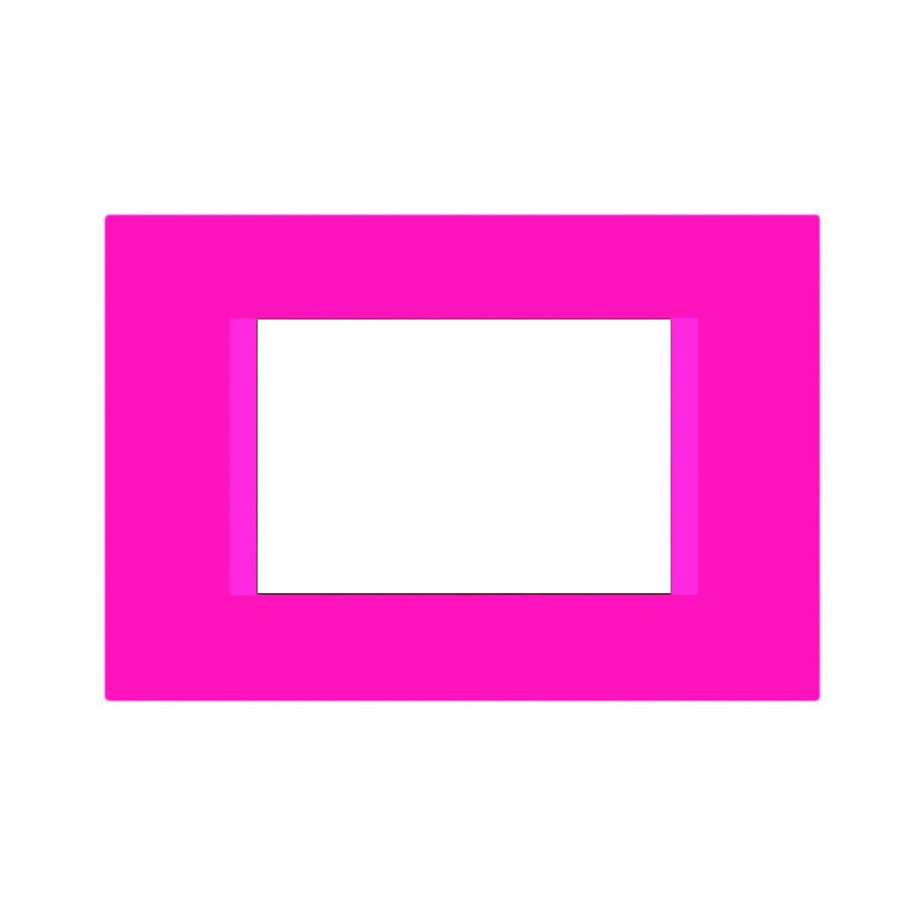 Placca FEB Flat 3 moduli rosa | Leroy Merlin