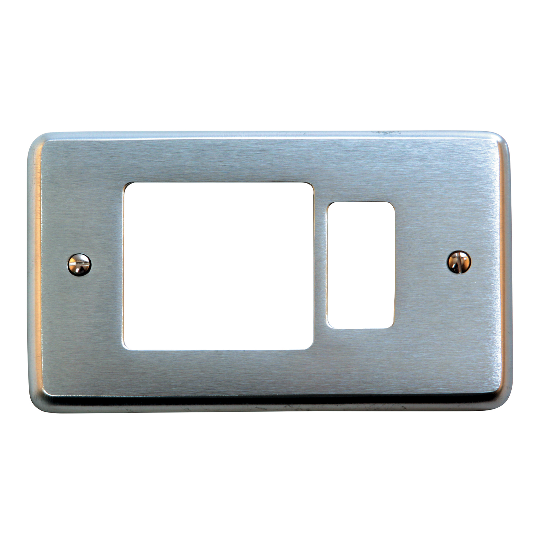 Placca CAL Magic 3 moduli cromo satinato | Leroy Merlin