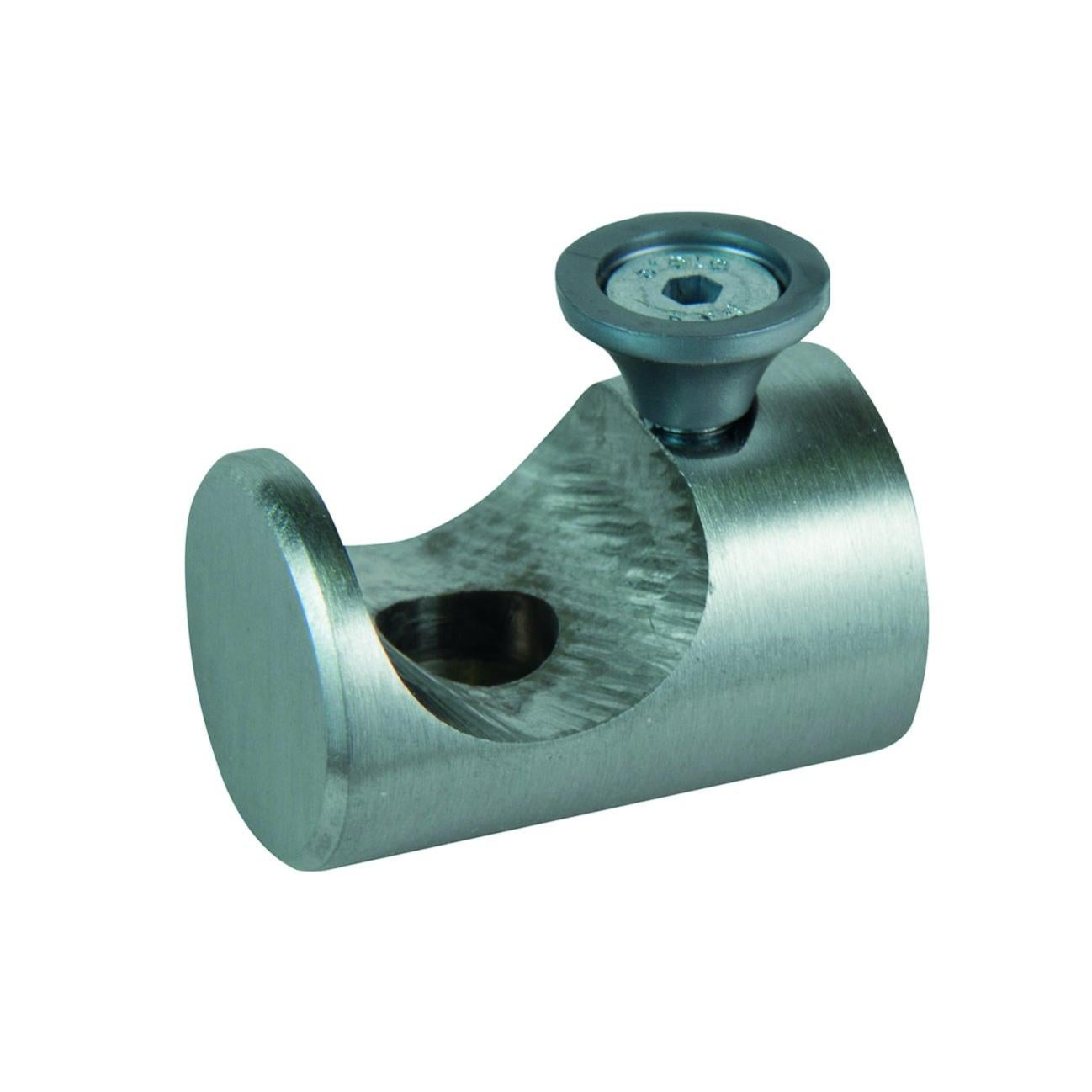 Supporto singolo aperto Ø20mm Time in acciaio acciaio satinato 4cm, 2 ...
