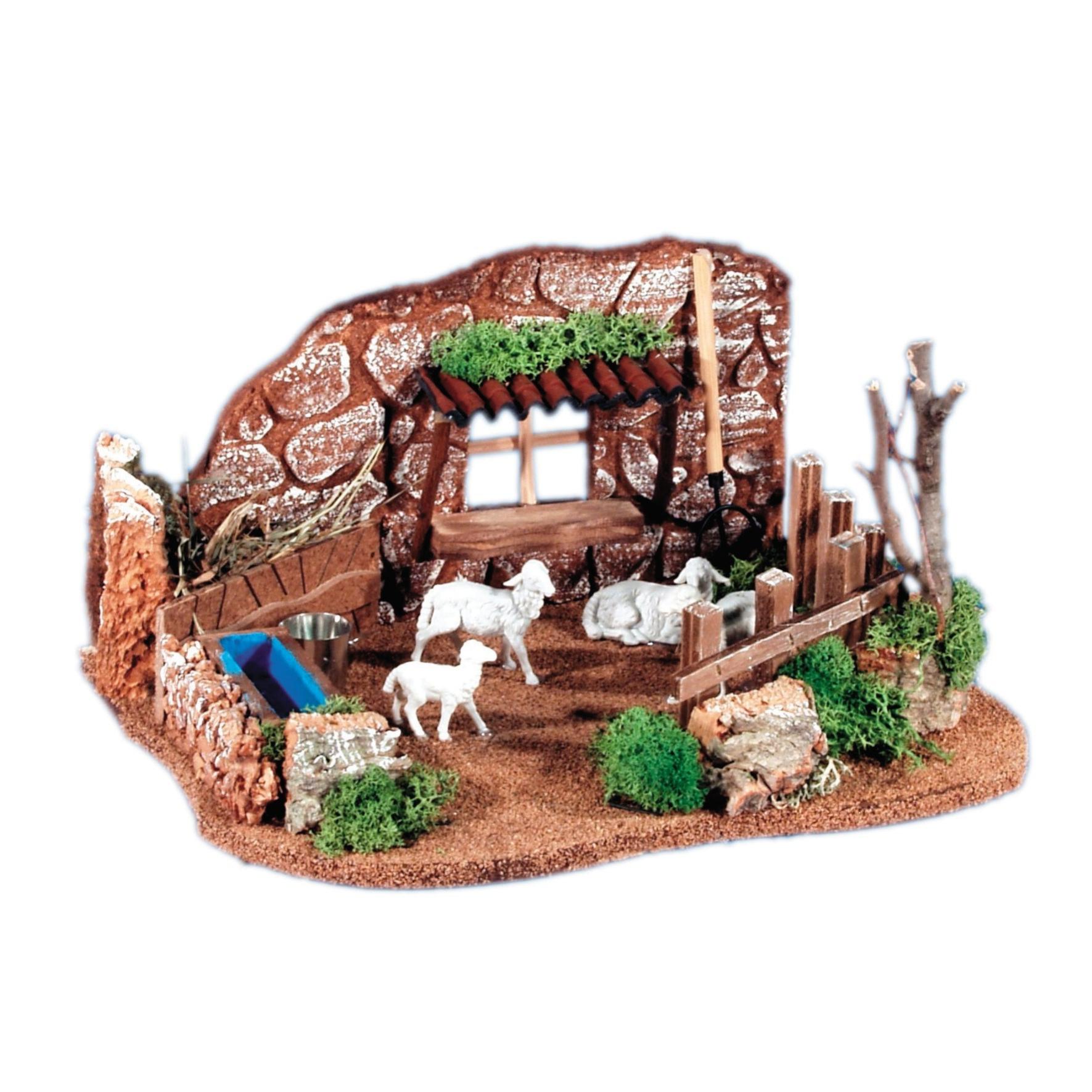 Ovile con animali inclusi L 16 H 10 cm | Leroy Merlin