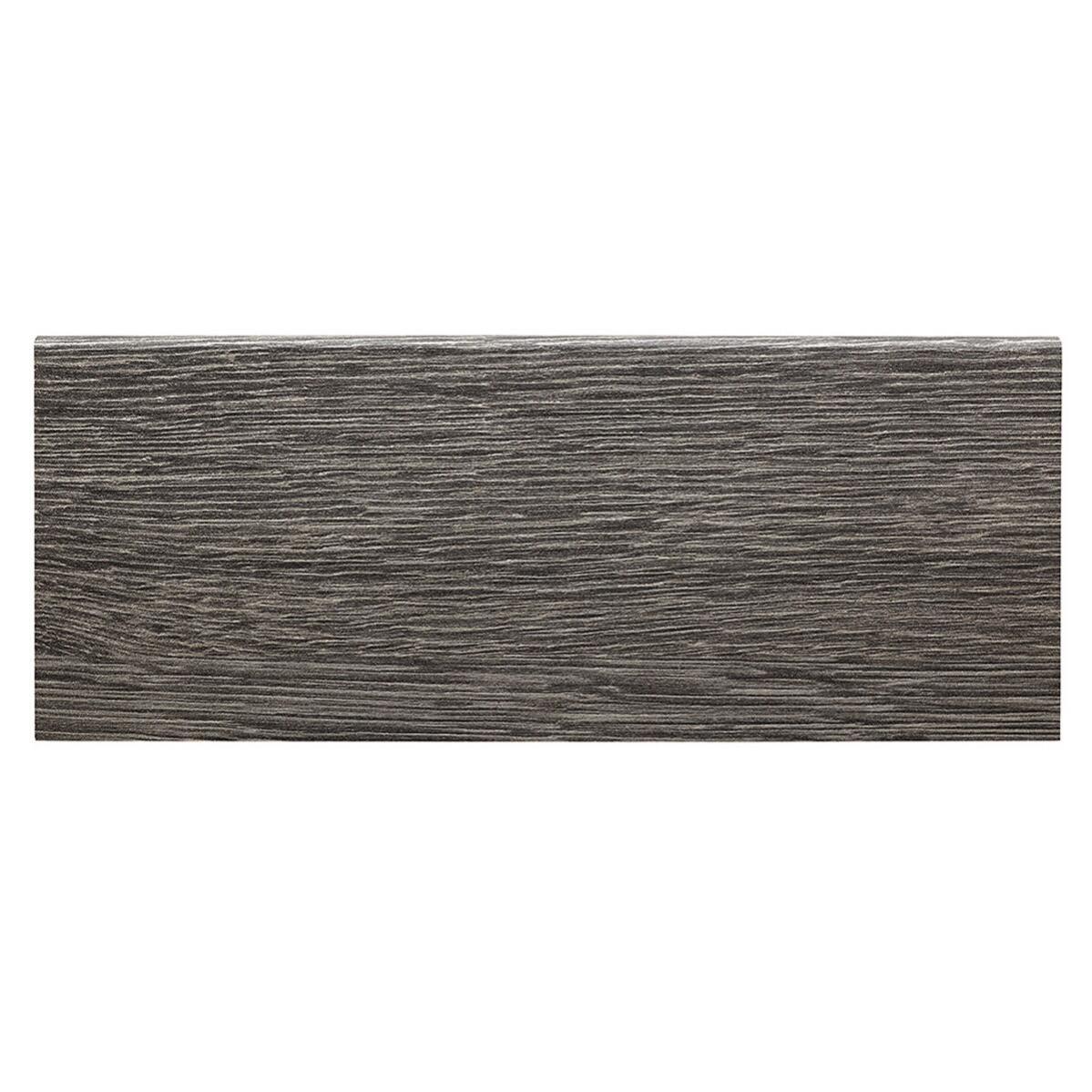 Battiscopa coordinato porta Starwood in mdf grigio spessore 10 x H 80 x ...
