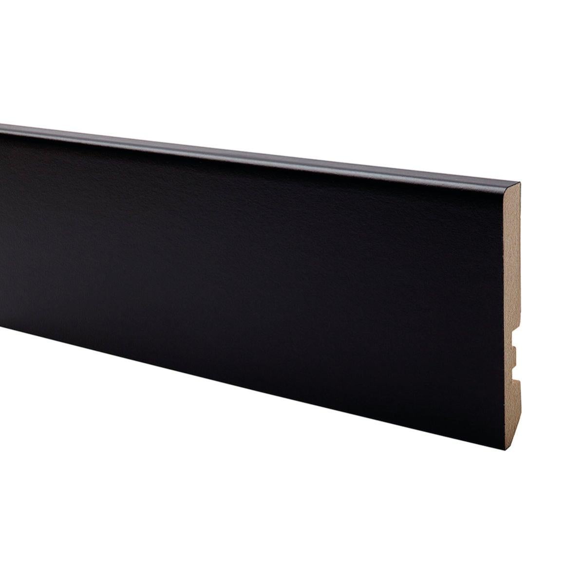 Battiscopa Classic in mdf nero spessore 10 x H 70 x L 2200 mm | Leroy ...
