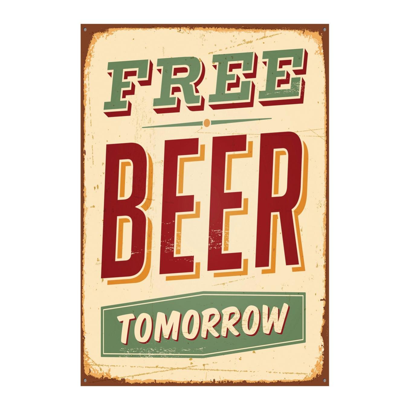 Dipinto su tela Free Beer 24x35 cm | Leroy Merlin