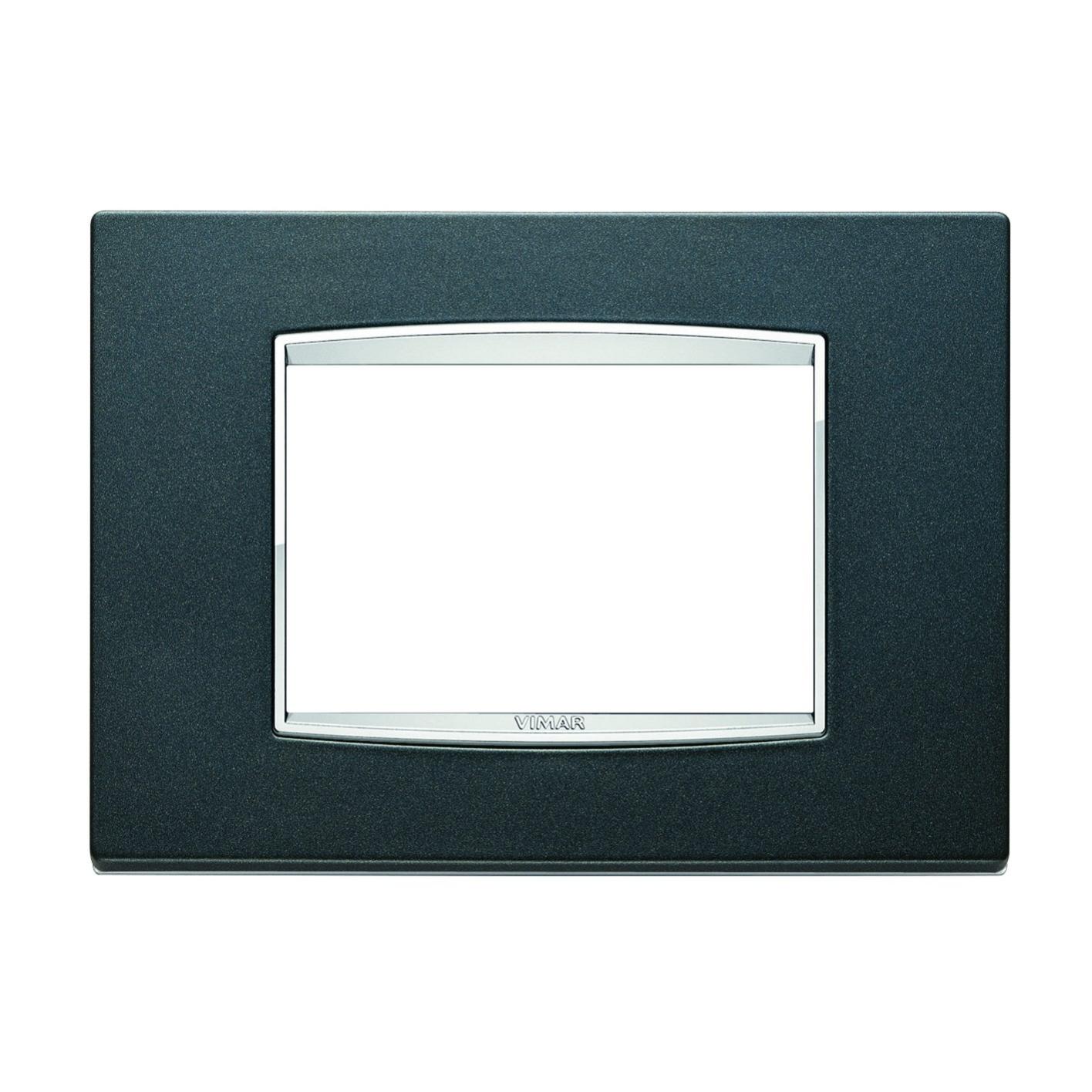 Placca VIMAR Eikon 3 moduli antracite | Leroy Merlin