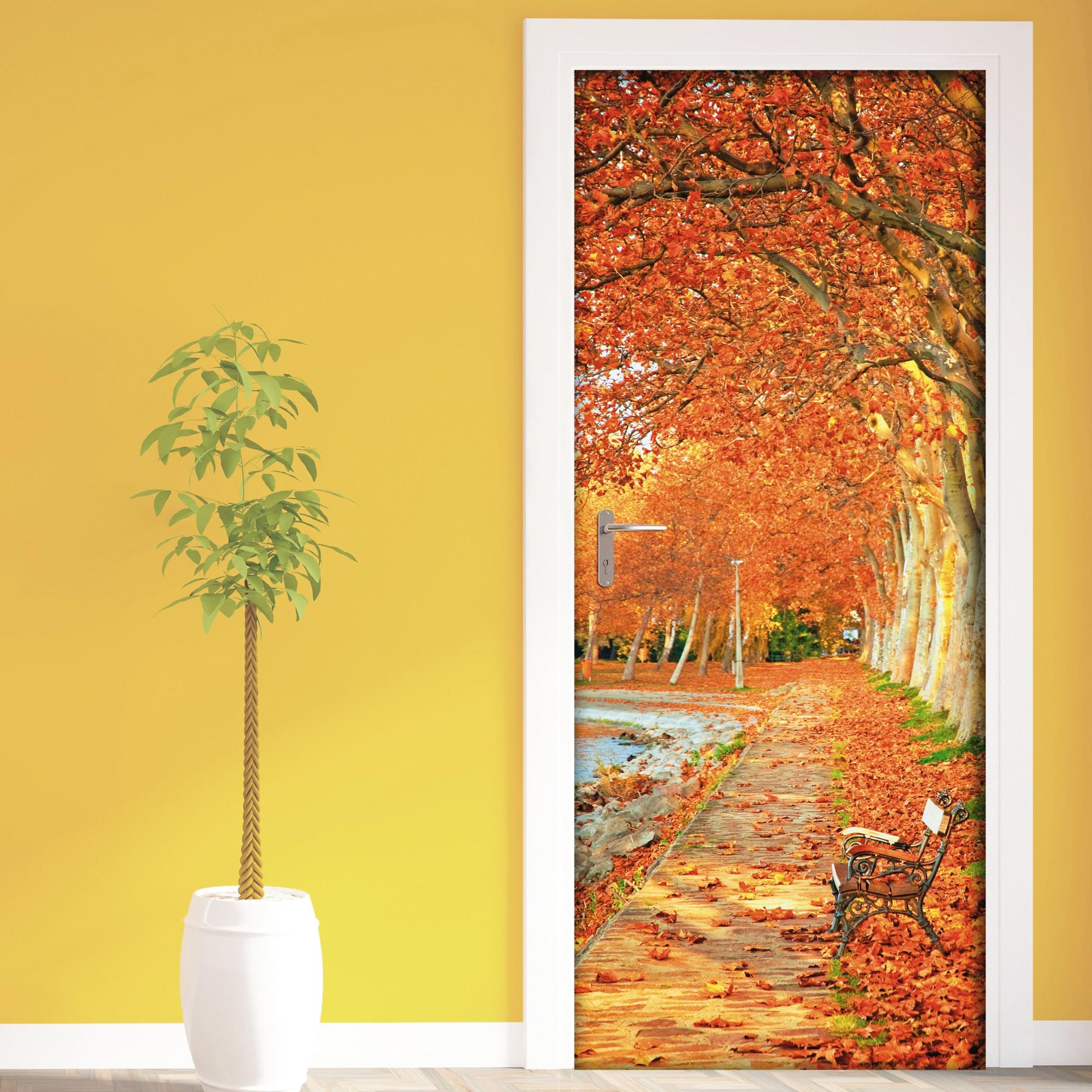Sticker Orange trail 83x210 cm multicolore | Leroy Merlin
