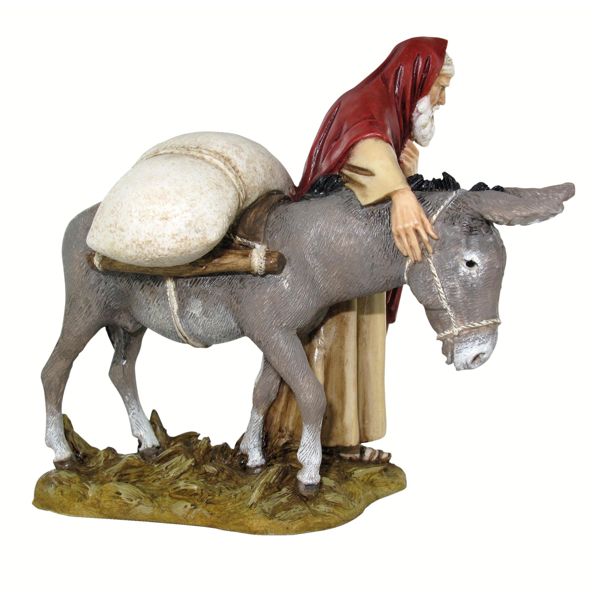 Viandante con asino in resina H 10 cm | Leroy Merlin
