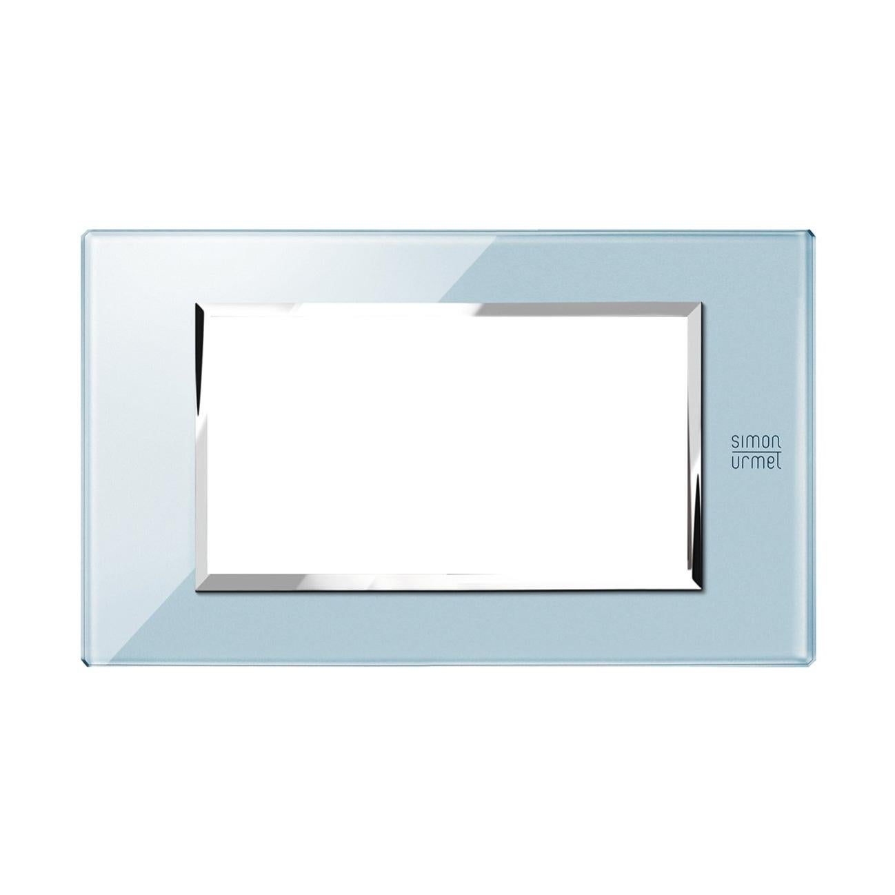 Placca SIMON URMET Nea Expì 4 moduli azzurro | Leroy Merlin