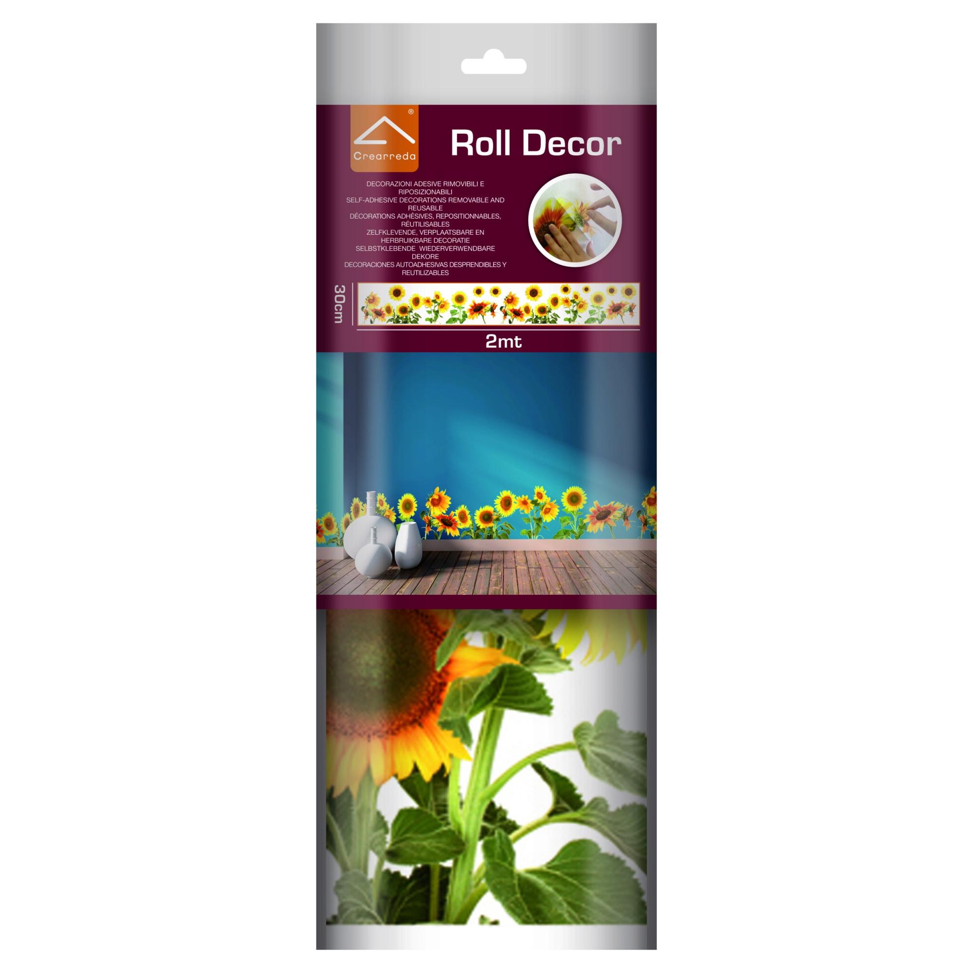 Sticker Roll Decor Sunflowers 200x30 cm multicolore | Leroy Merlin