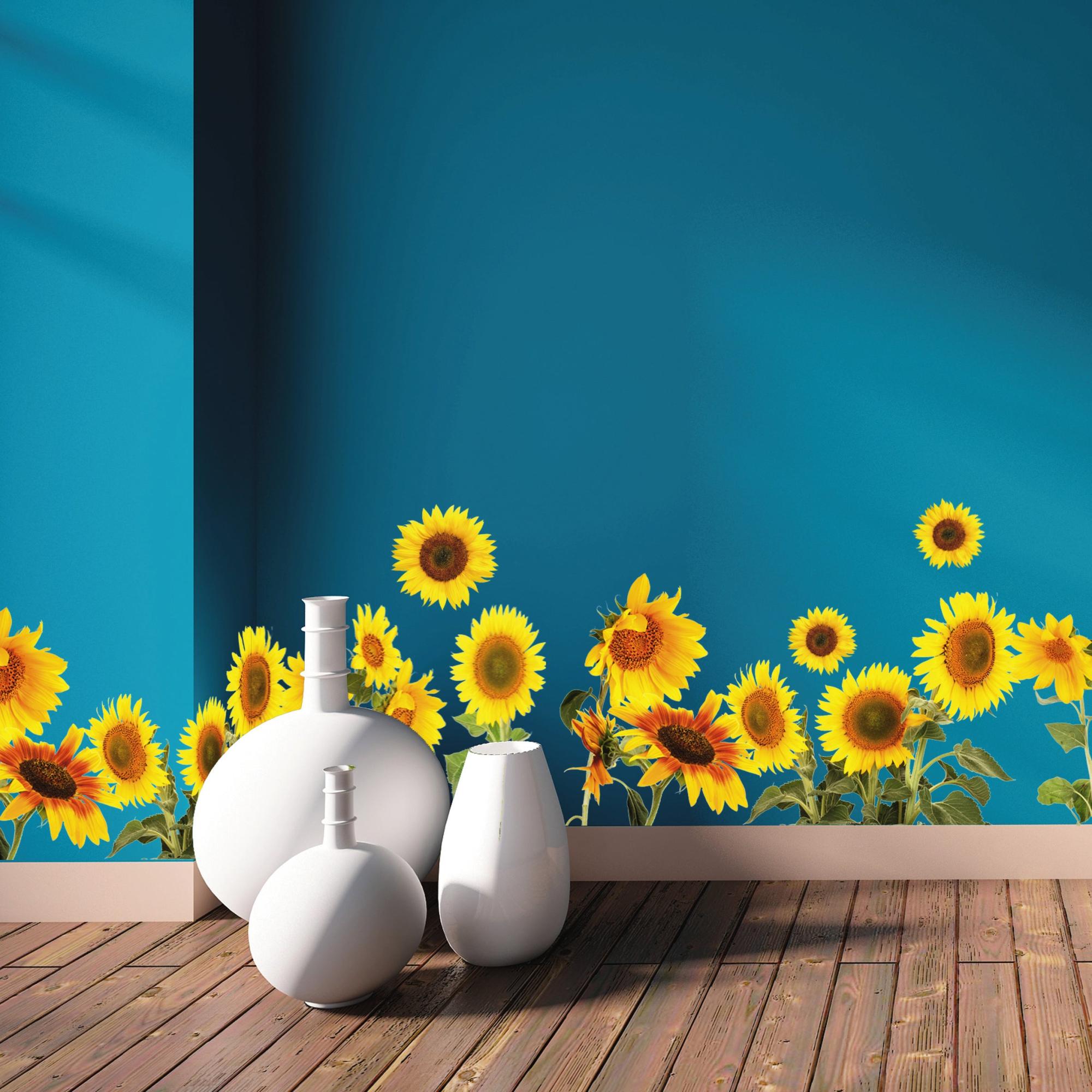 Sticker Roll Decor Sunflowers 200x30 cm multicolore | Leroy Merlin