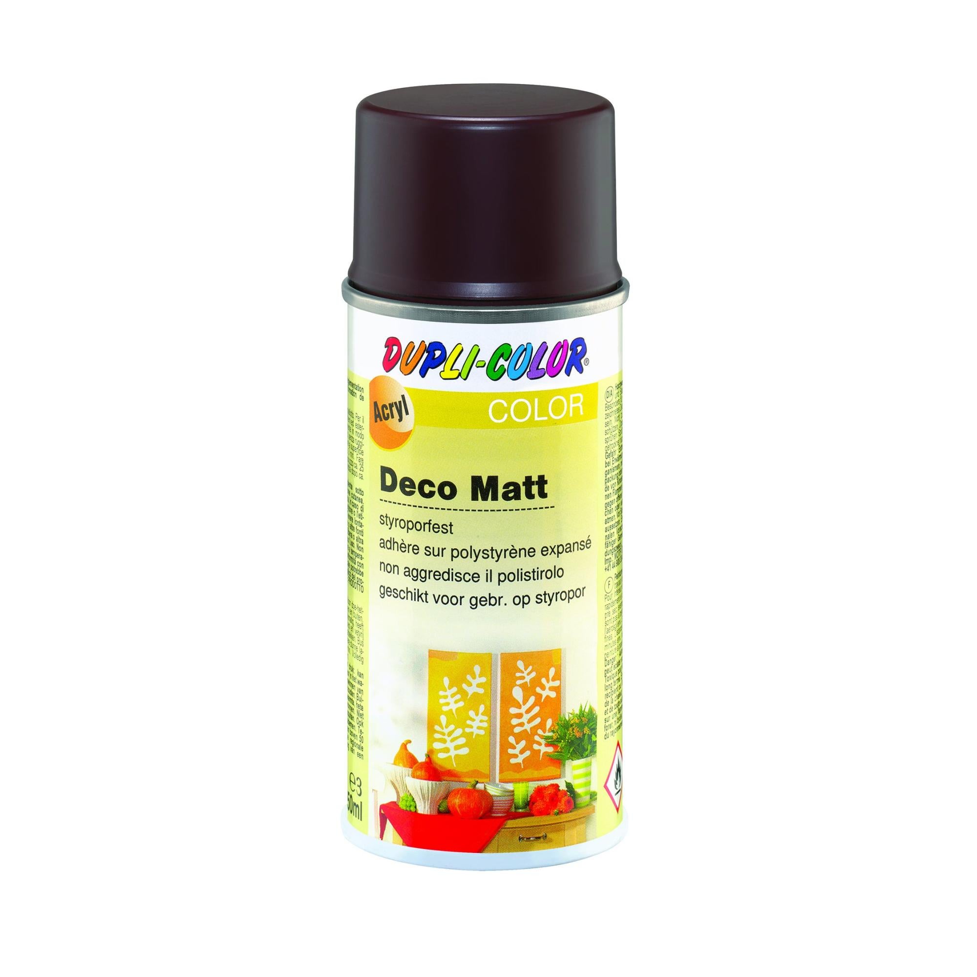 Smalto spray DUPLI COLOR Deco Matt RAL 8017 base solvente marrone opaco ...