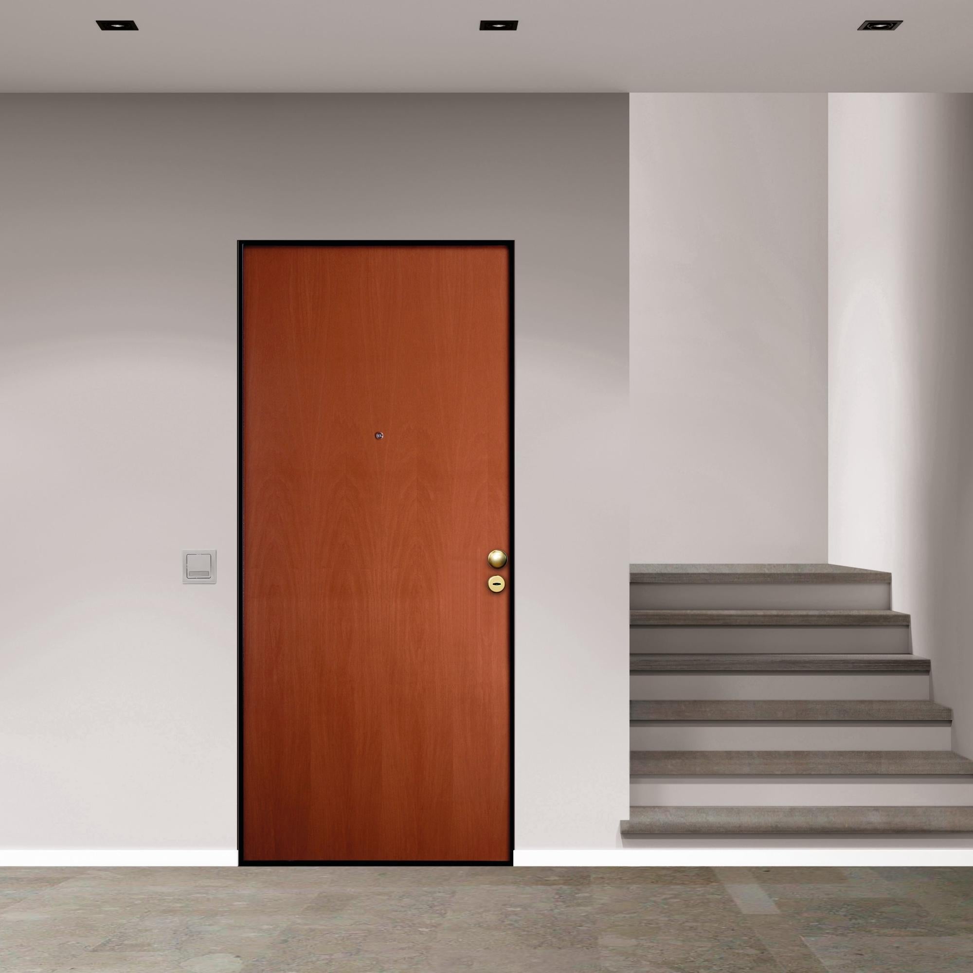 Porta blindata MASTER Good noce L 90 x H 210 cm sinistra | Leroy Merlin