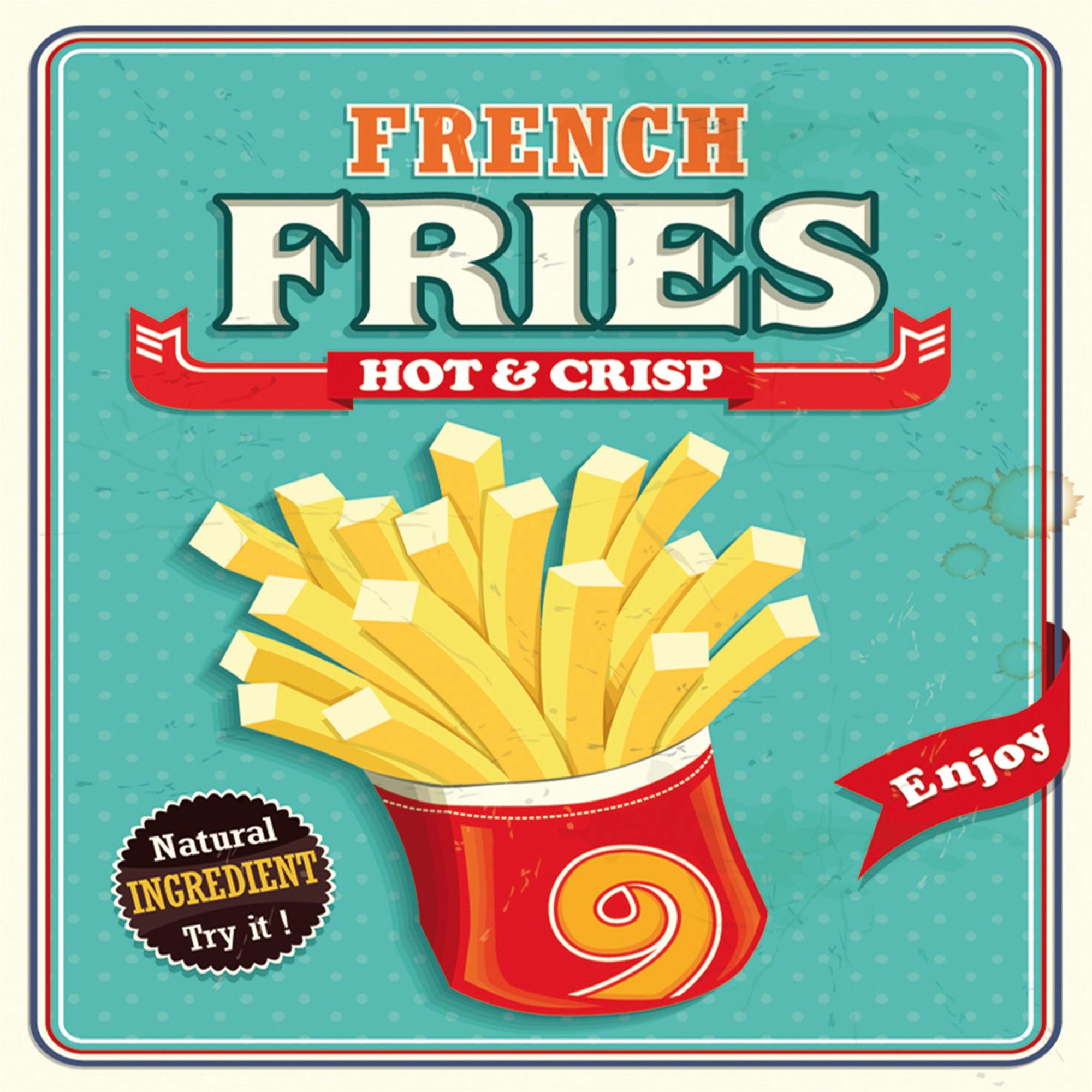 Stampa su tela French Fries 60x60 cm | Leroy Merlin