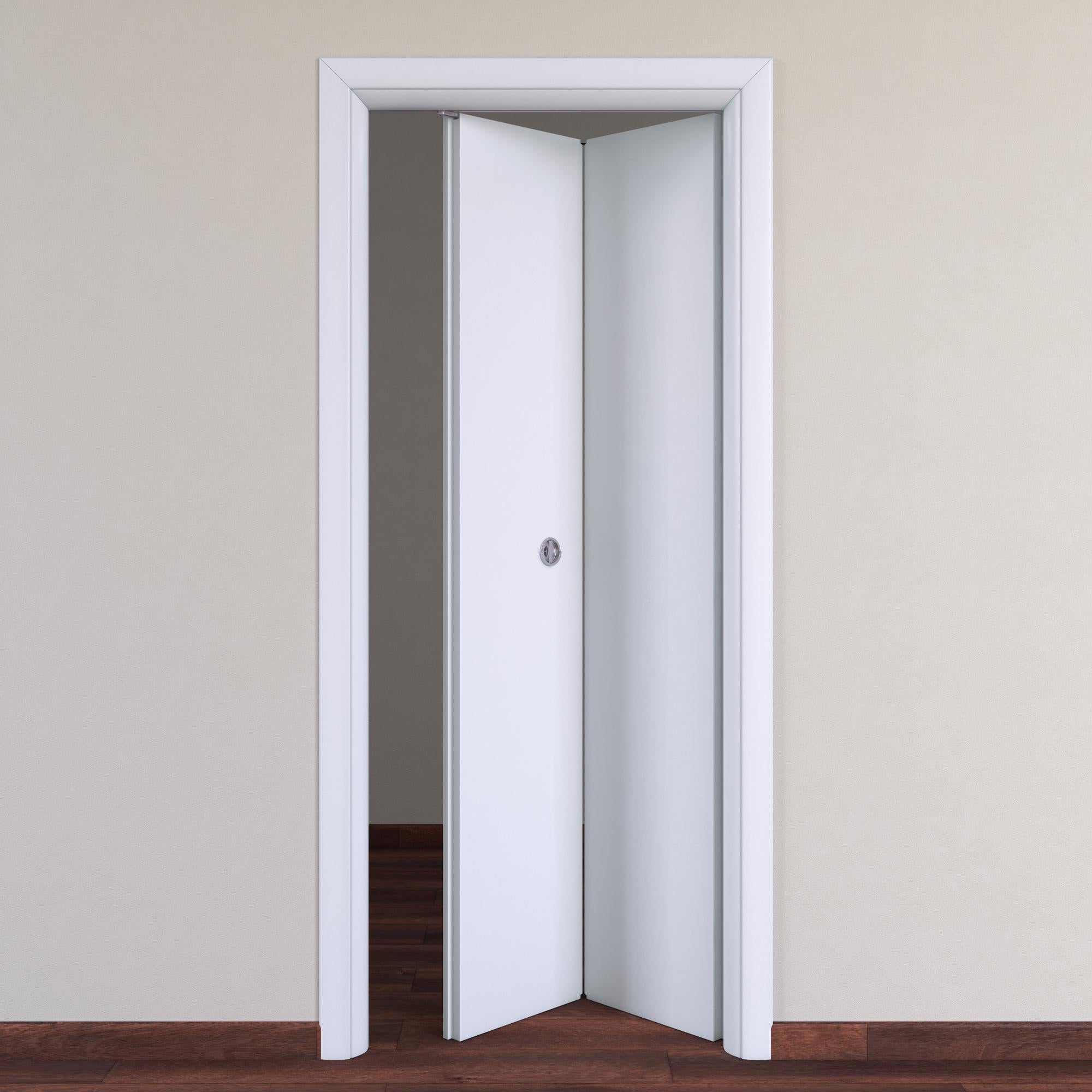 Porta pieghevole a libro simmetrica Pearl bianco L 70 x H 210 cm tirare ...