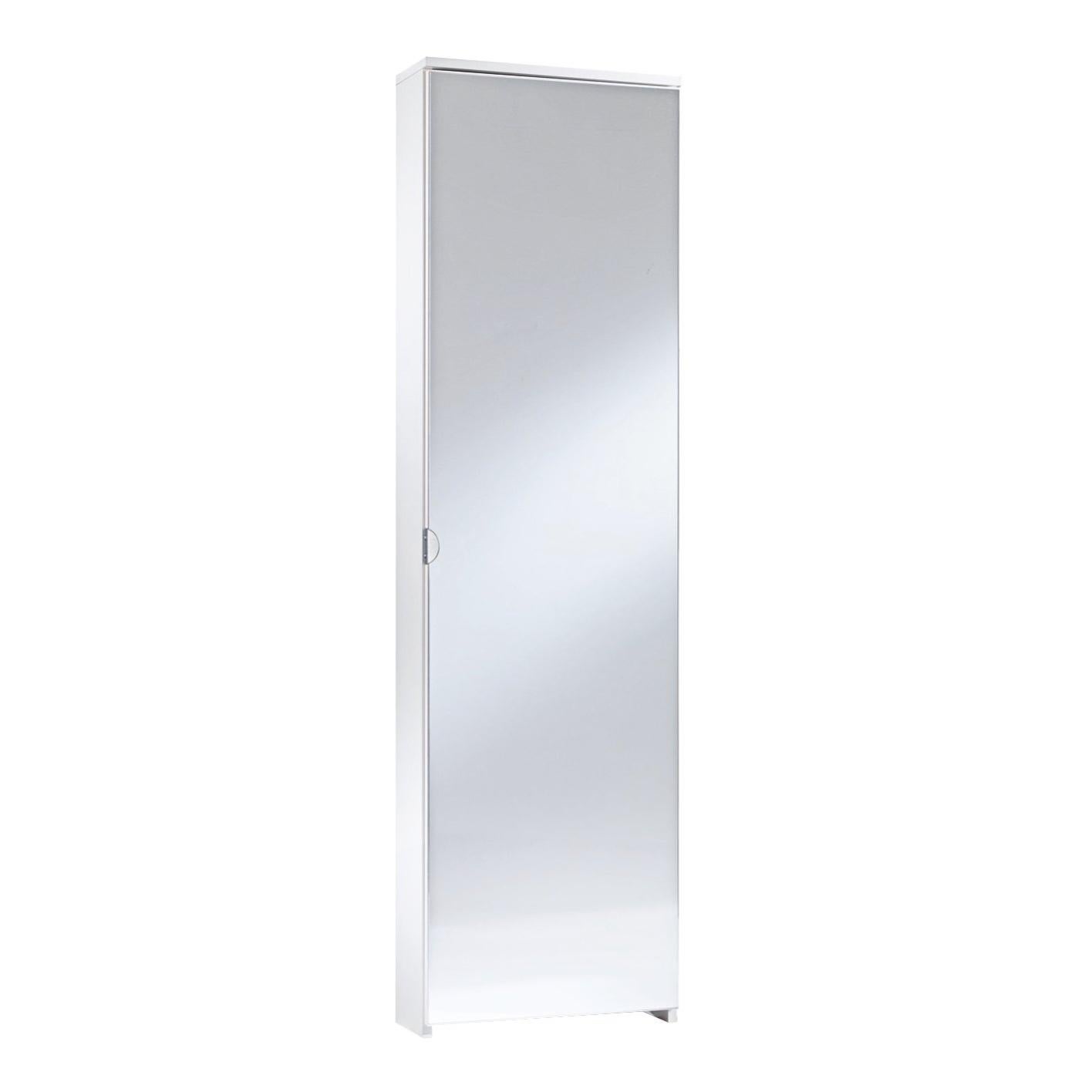 Scarpiera a specchio 1 anta L 50 x H 178 x P 18 cm bianco | Leroy Merlin
