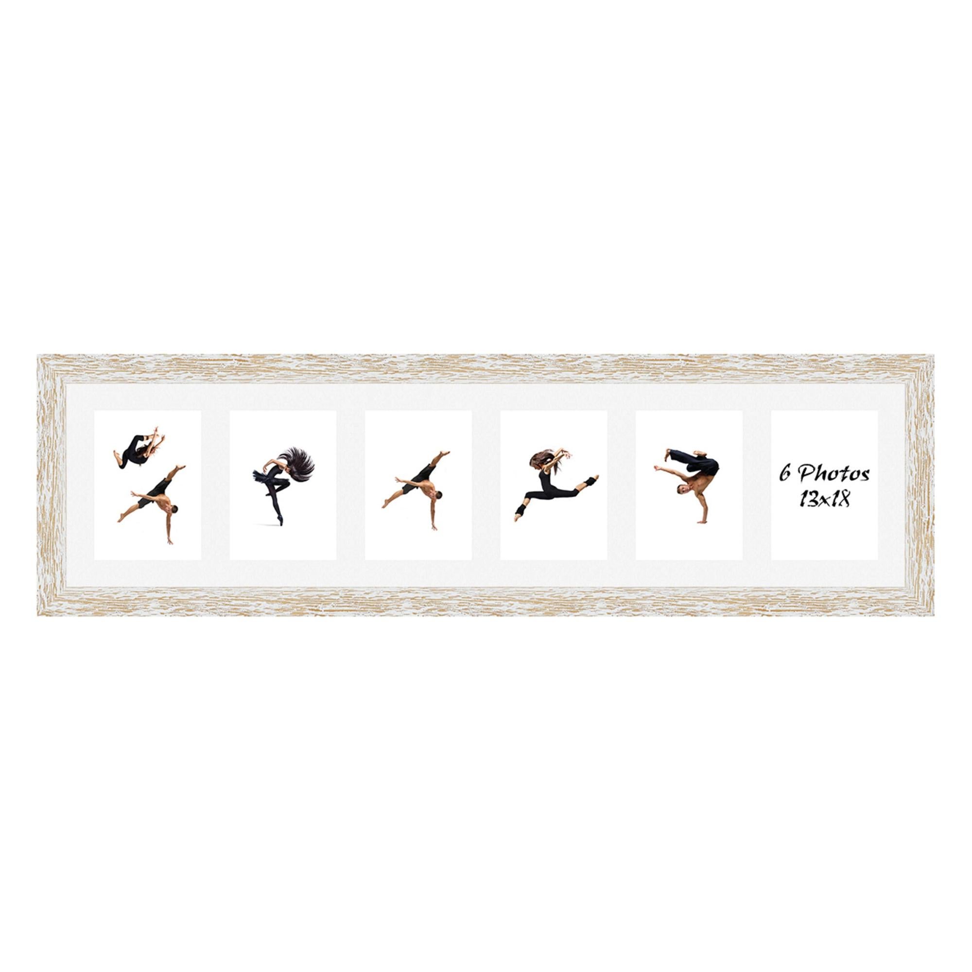 Cornice Gaia, bianco misure 31 x 106 cm per 6 fotografie | Leroy Merlin