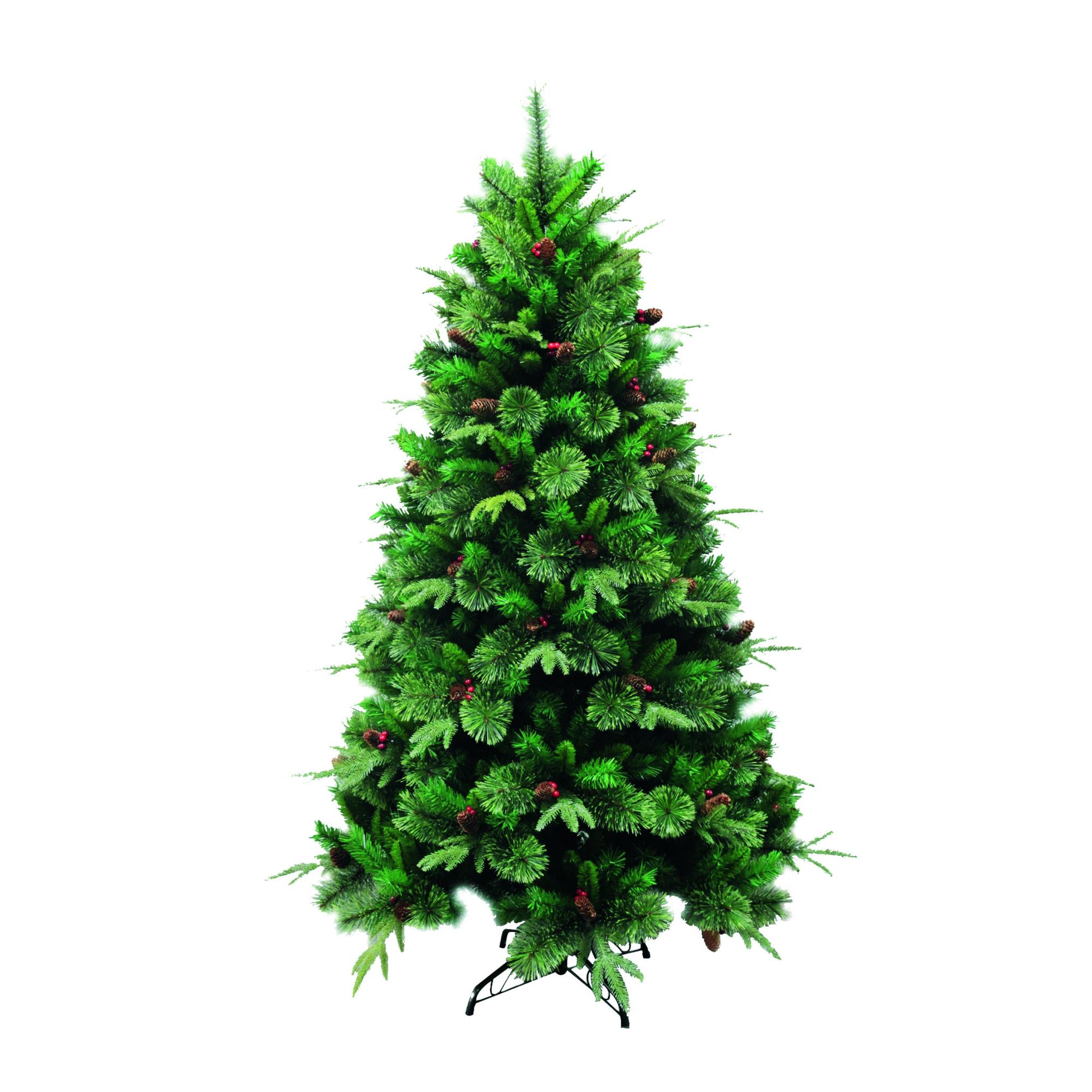 Albero di natale artificiale Cortina in multi-materiale verde H 210 cm ...