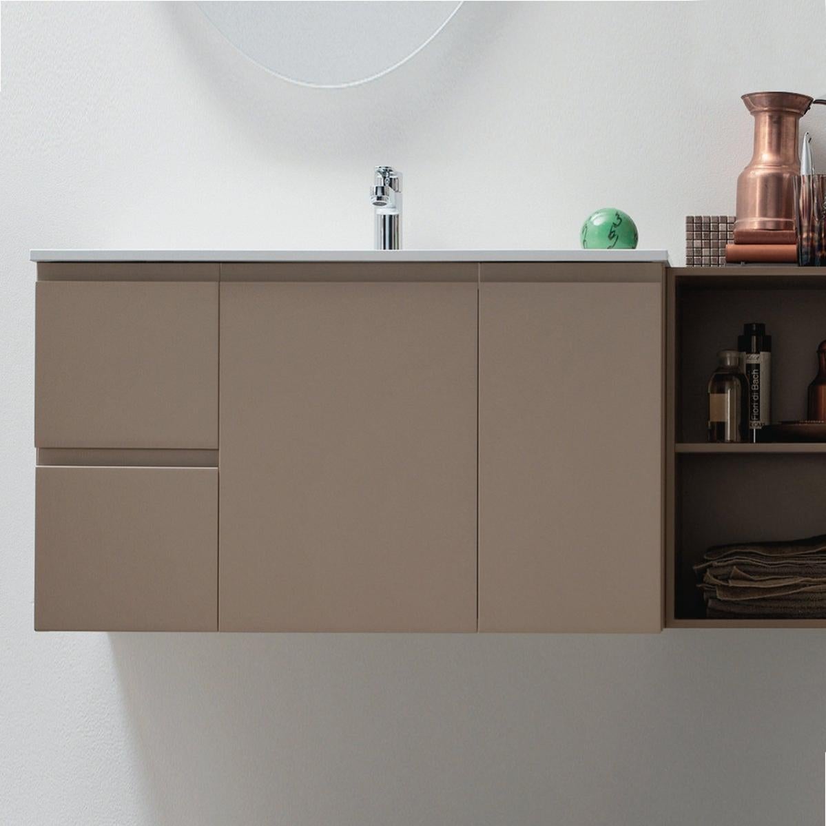 Base per mobile bagno gola Gola New 2 cassetti 2 ante L 85 x P 50 x H ...