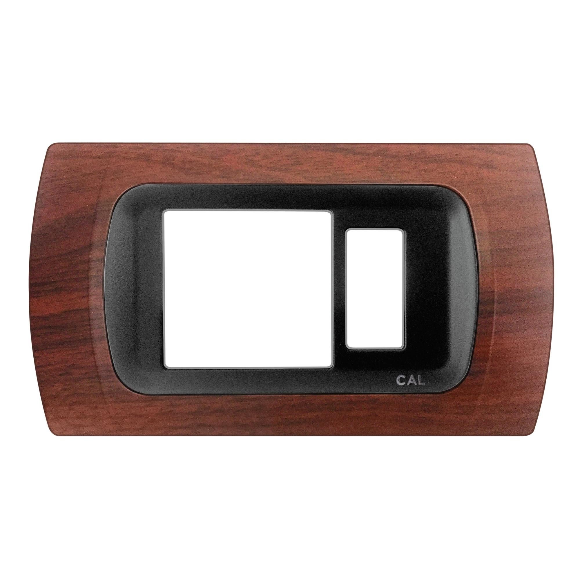 Placca CAL Magic 3 moduli marrone | Leroy Merlin