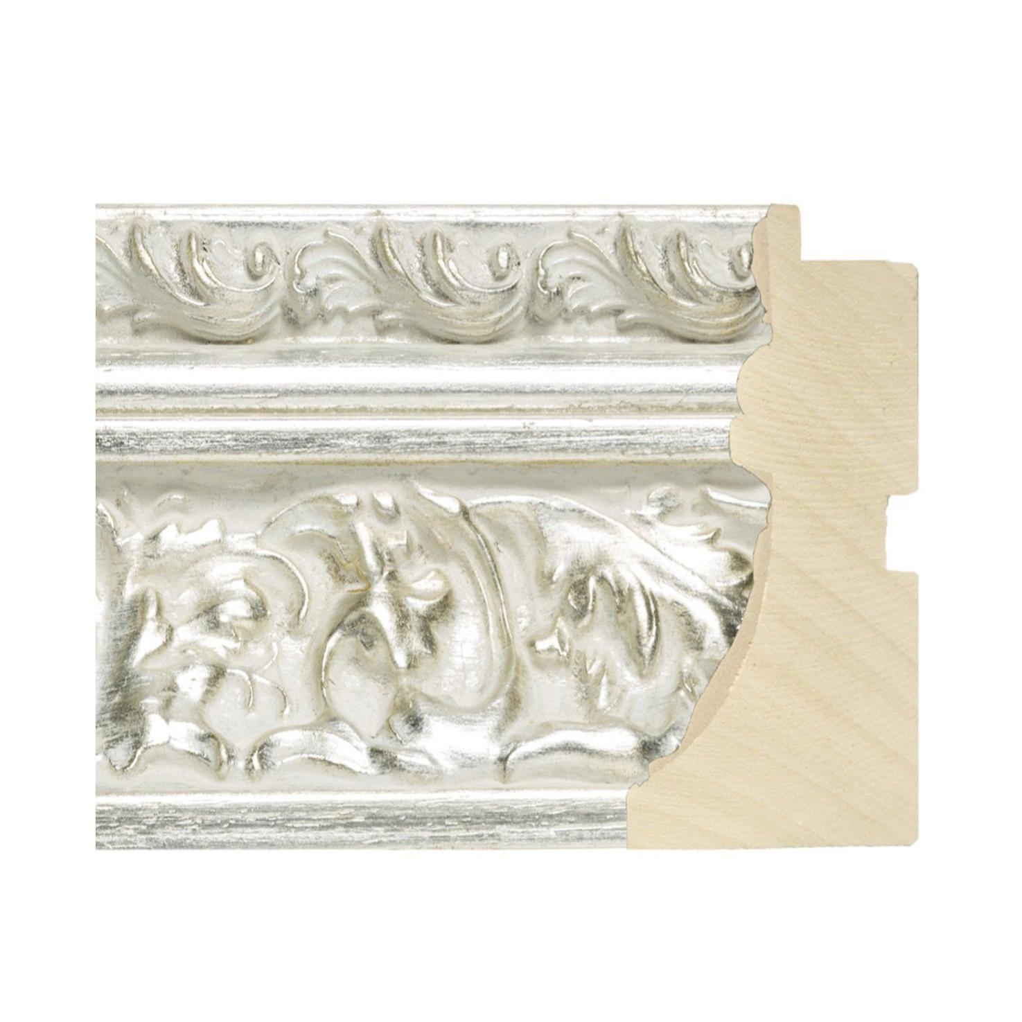Asta per cornice Spectre in legno rilievo argento 9 cm | Leroy Merlin