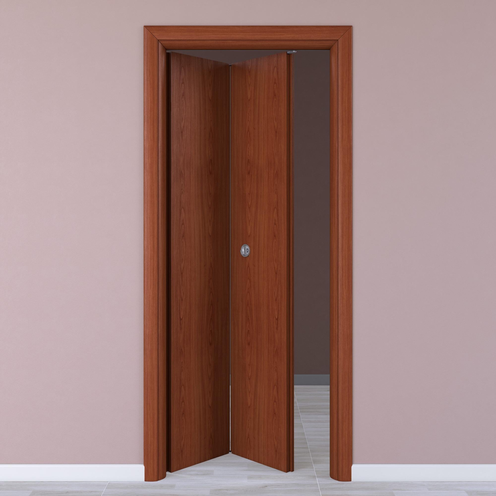 Porta pieghevole a libro simmetrica Rose ciliegio L 70 x H 210 cm ...